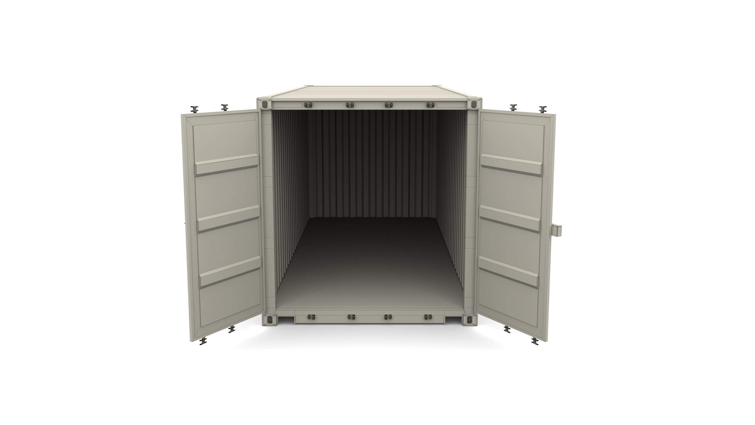 20ft Shipping Container ZIM - 3D Model by dragosburian