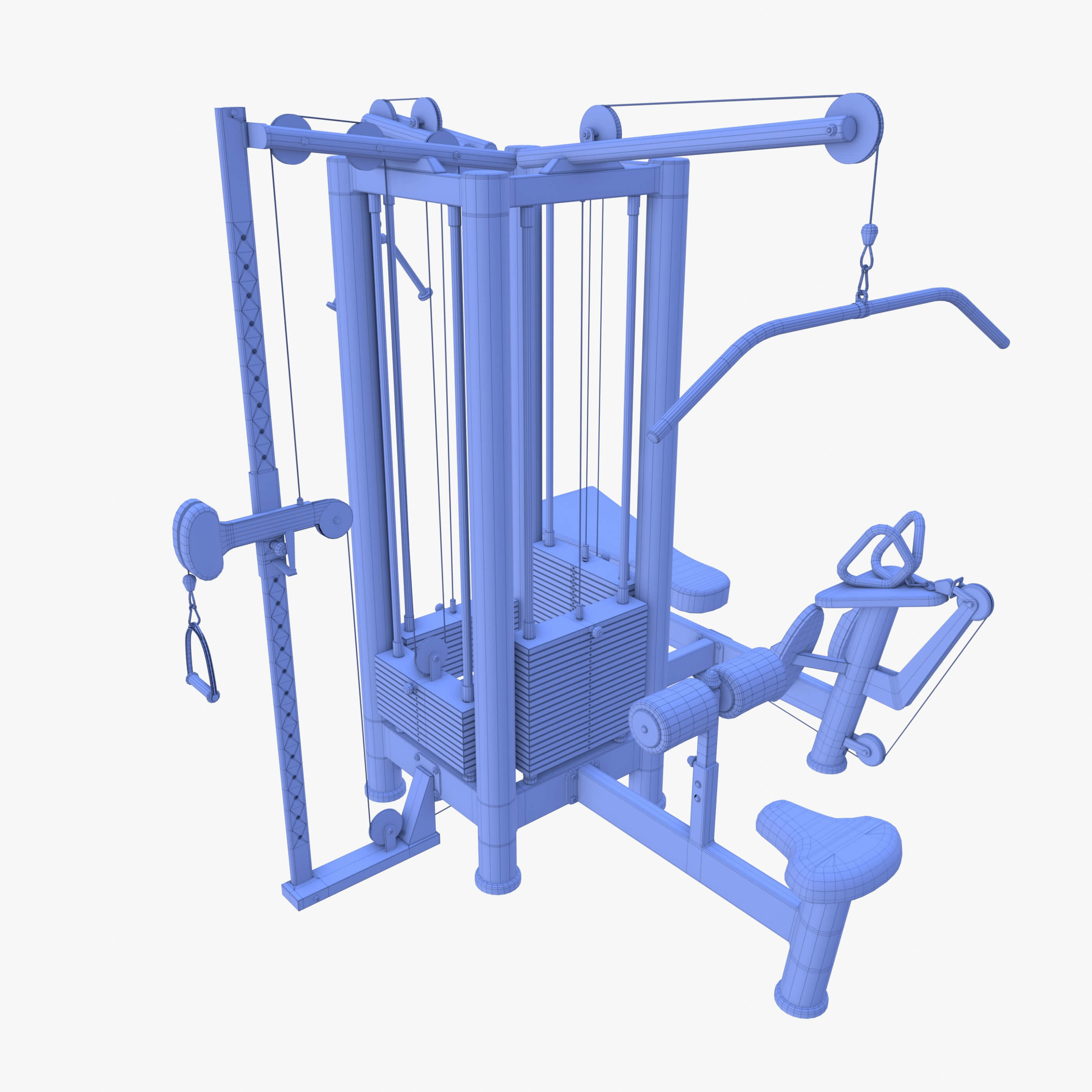 4 Multi Station Jungle Machine V2 - 3D Model by dragosburian