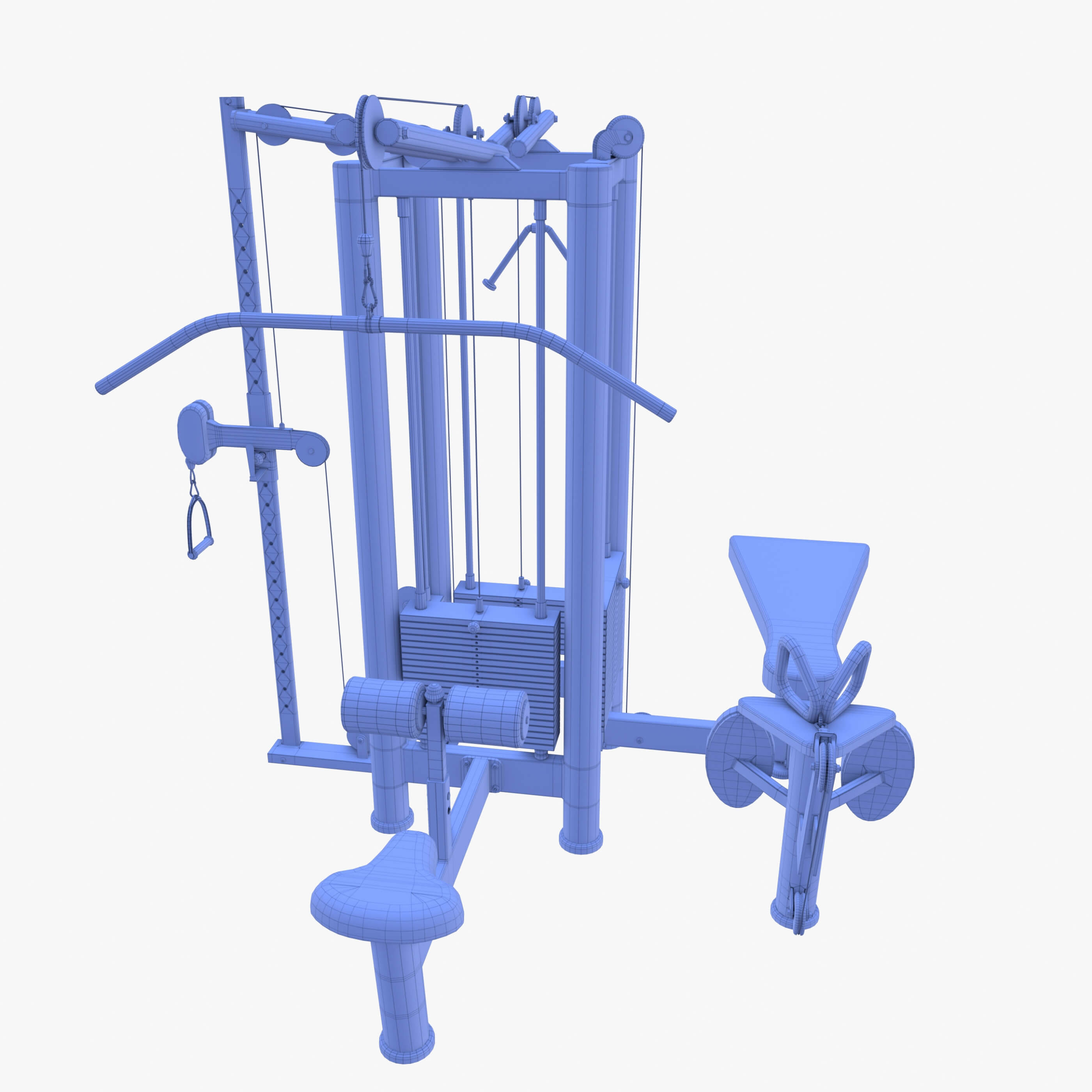 4 Multi Station Jungle Machine V2 - 3D Model by dragosburian