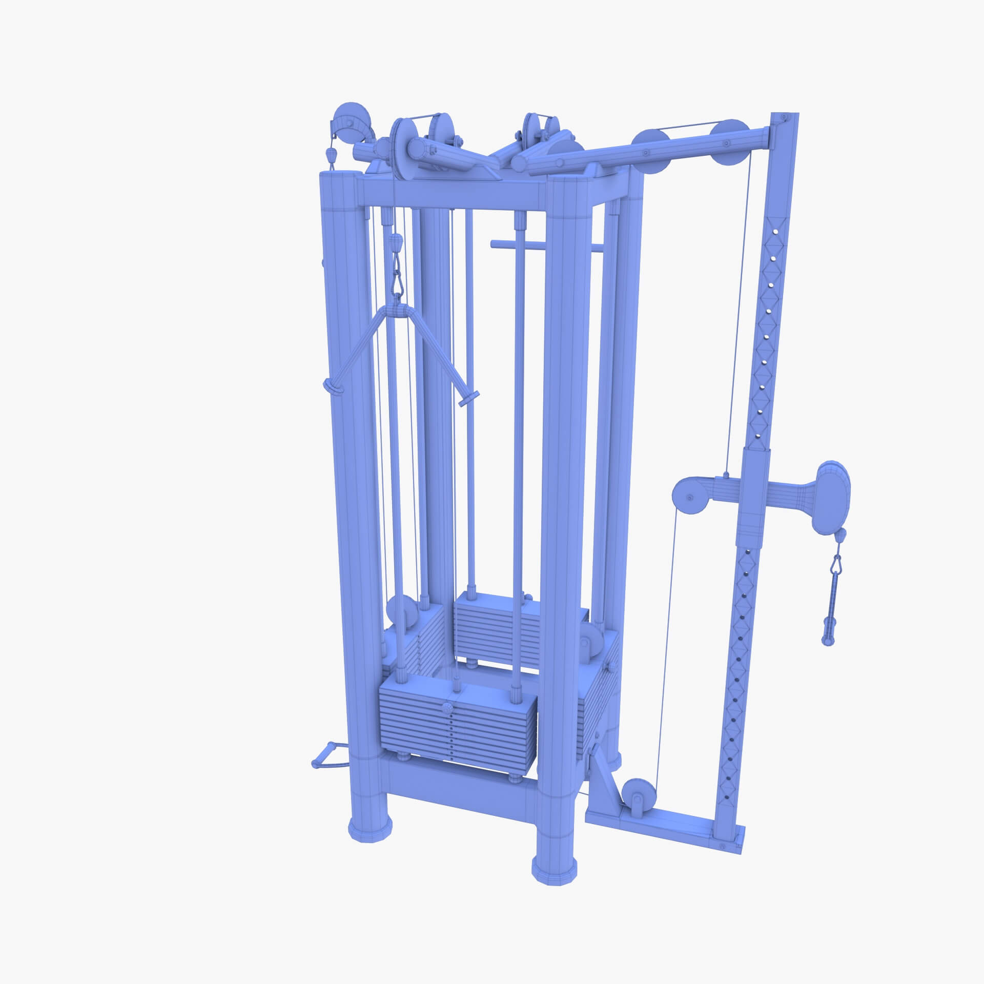 4 Station Multi Gym - 3D Model by dragosburian