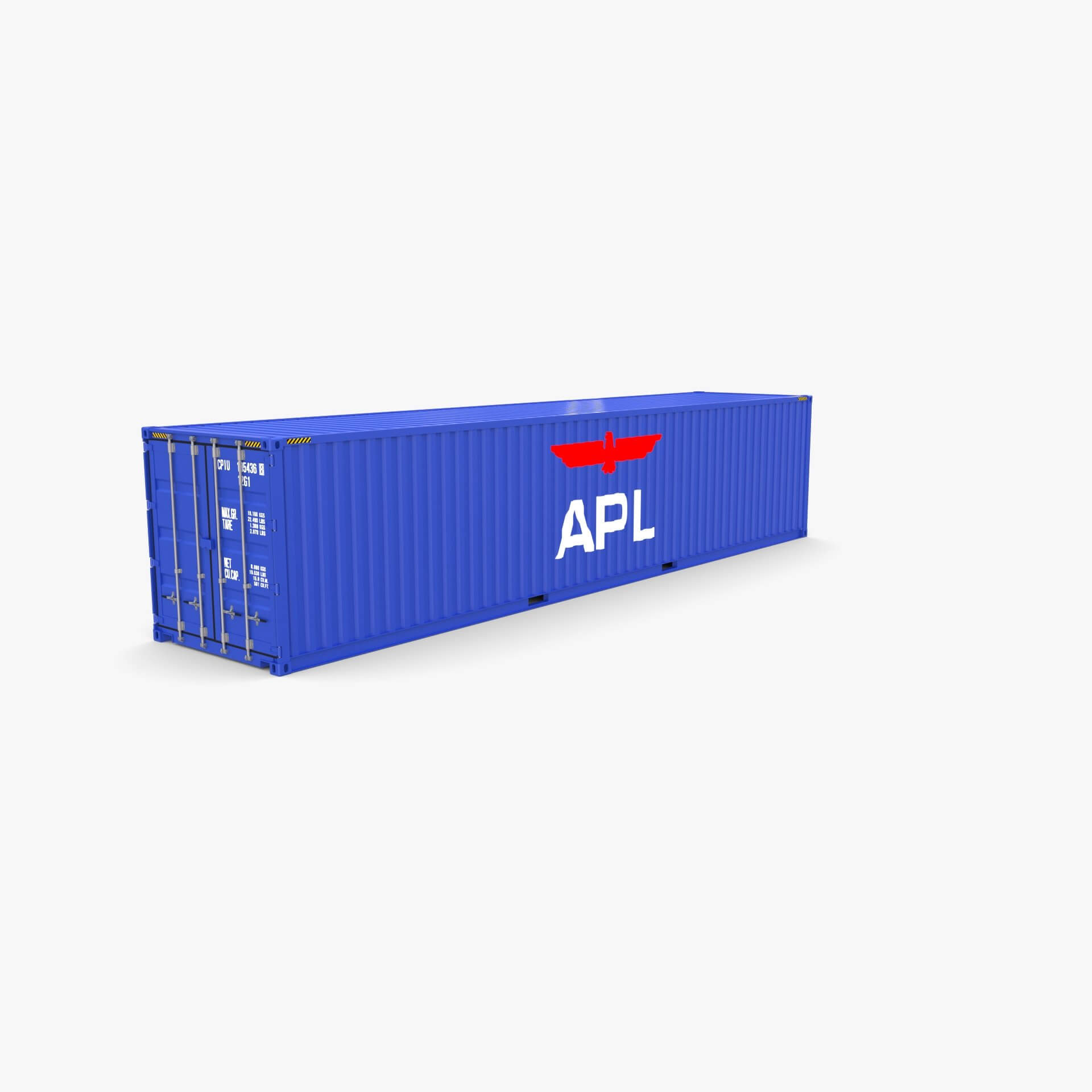 40ft Shipping Container APL - 3D Model by dragosburian