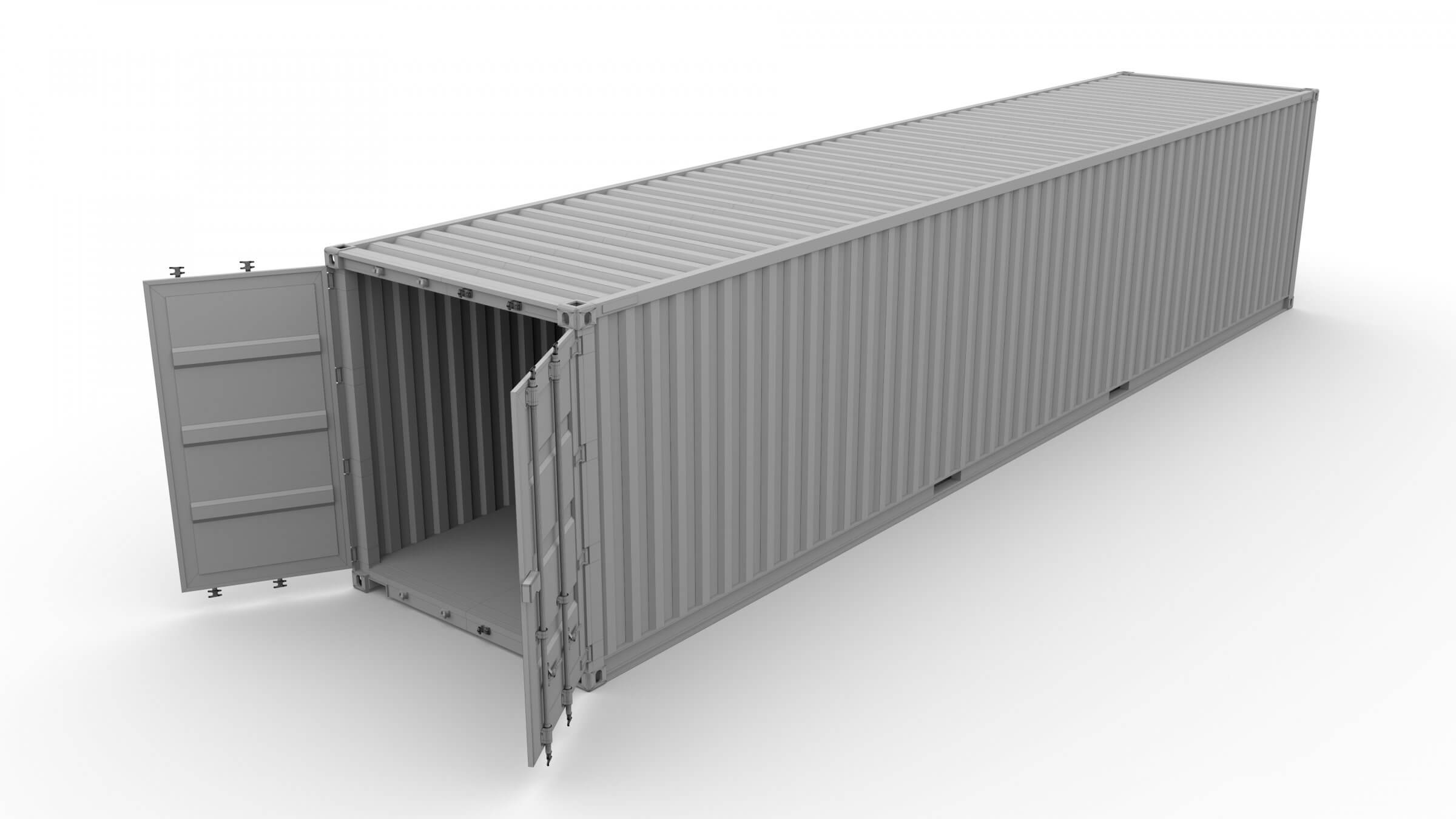 40ft Shipping Container APL - 3D Model by dragosburian