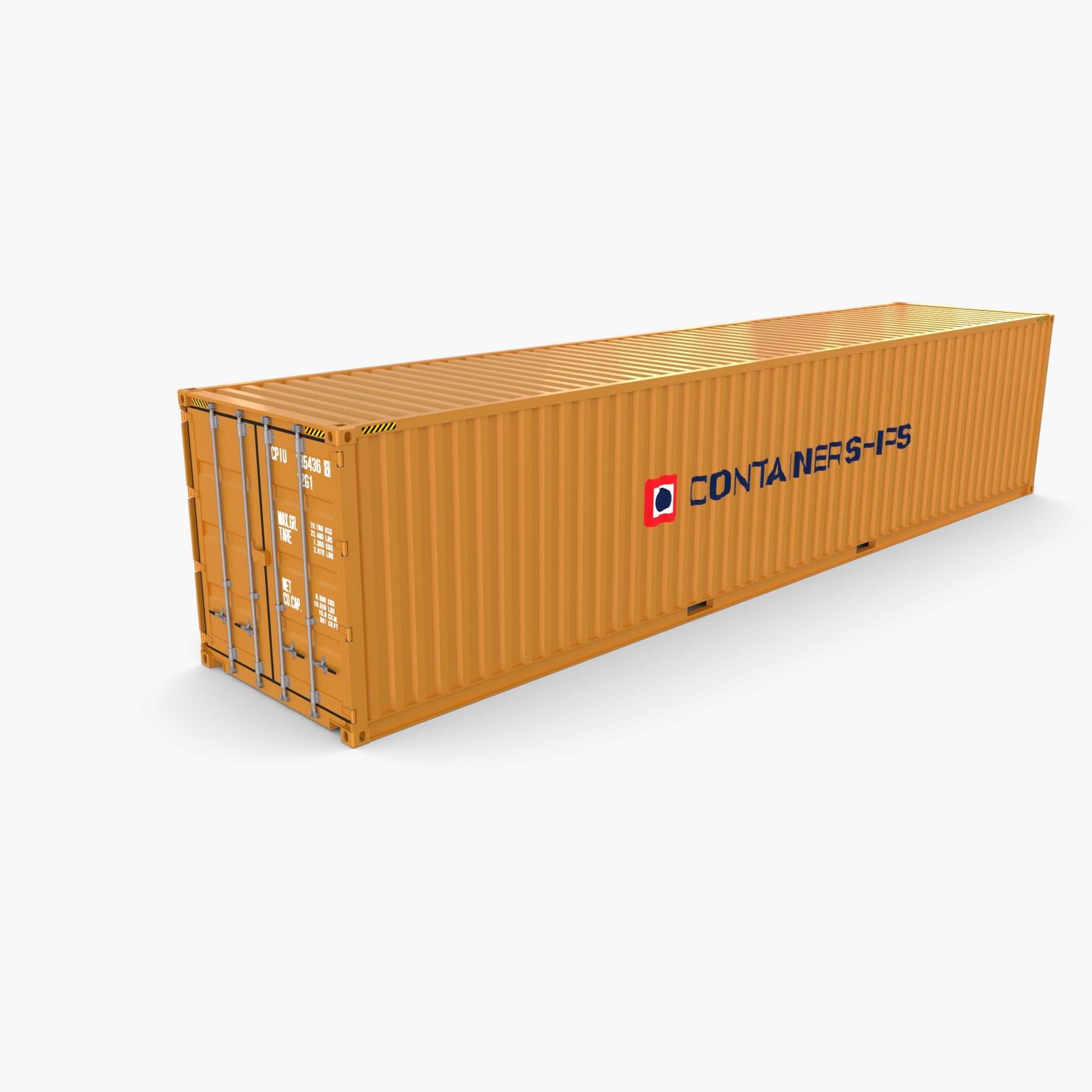 40ft Shipping Container Containerships - 3D Model by dragosburian