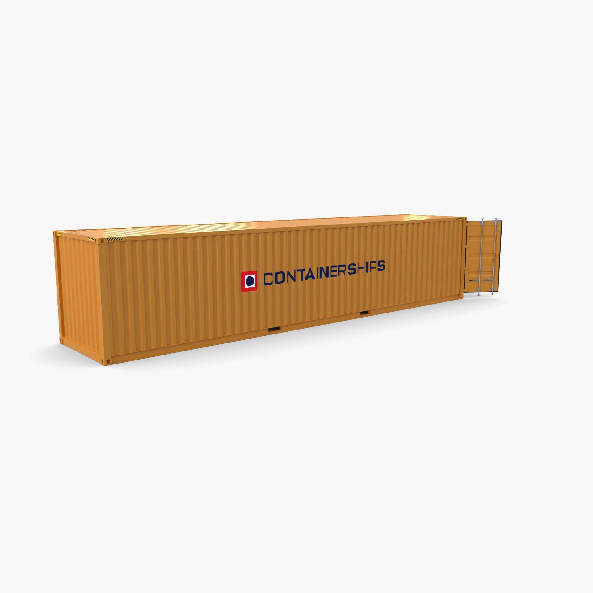 40ft Shipping Container Containerships - 3D Model by dragosburian