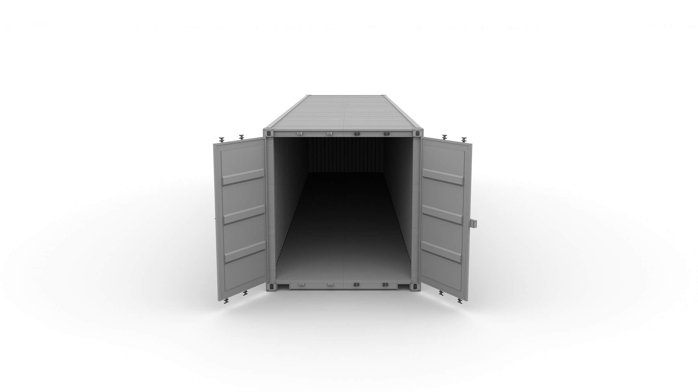 40ft Shipping Container Containerships - 3D Model by dragosburian