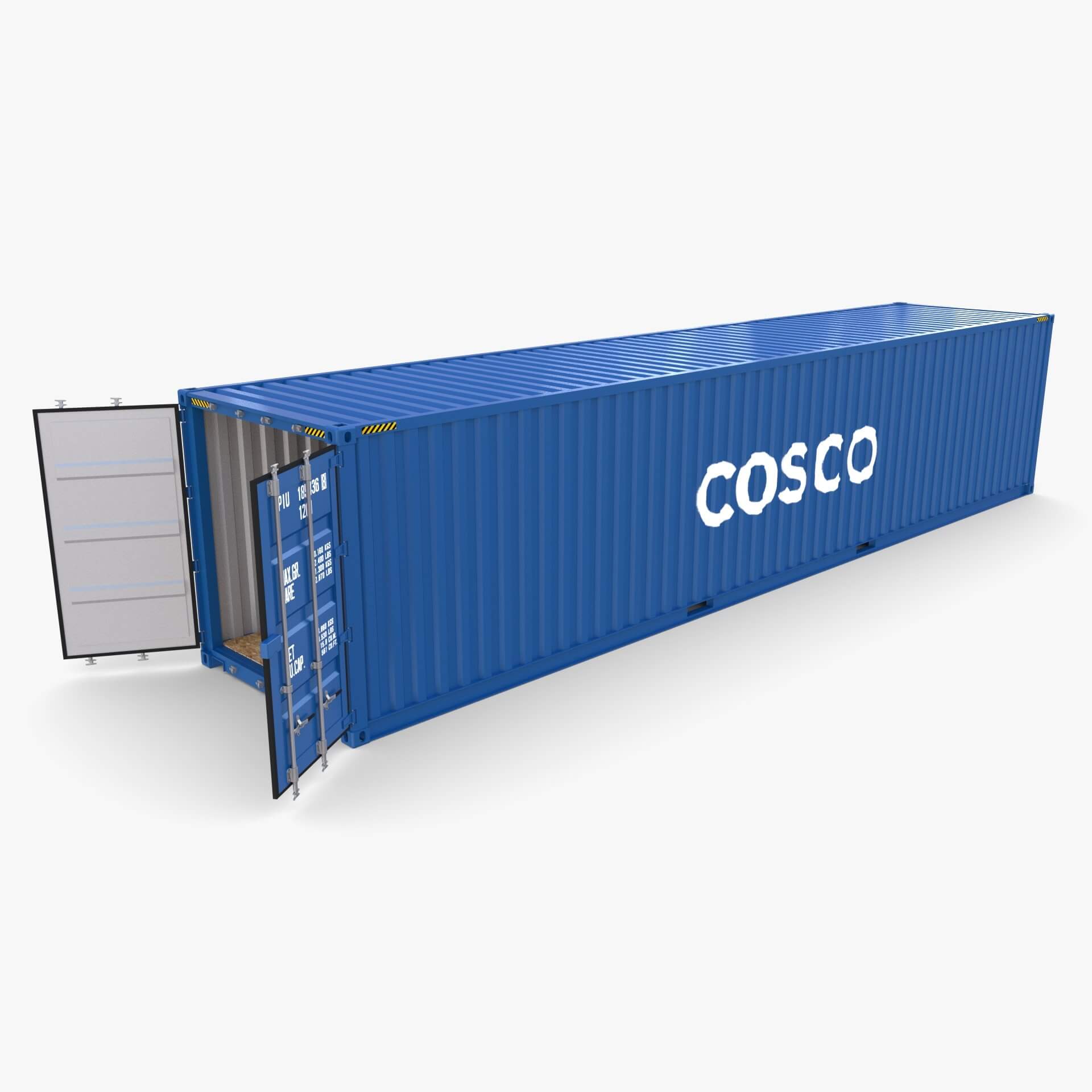 40ft Shipping Container Cosco V1 - 3D Model by dragosburian