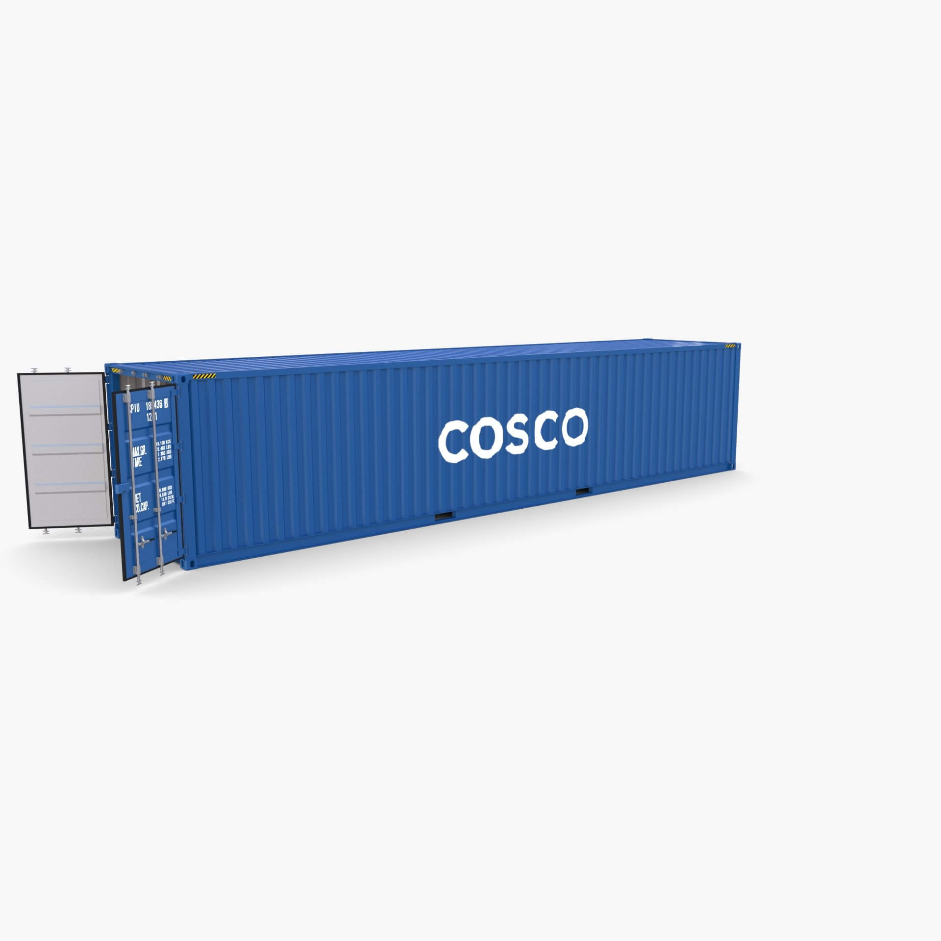 40ft Shipping Container Cosco V1 - 3D Model by dragosburian