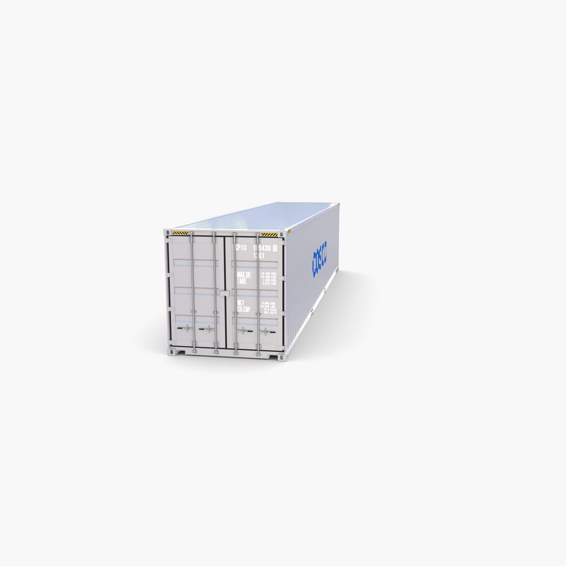 40ft Shipping Container Cosco V2 - 3D Model by dragosburian