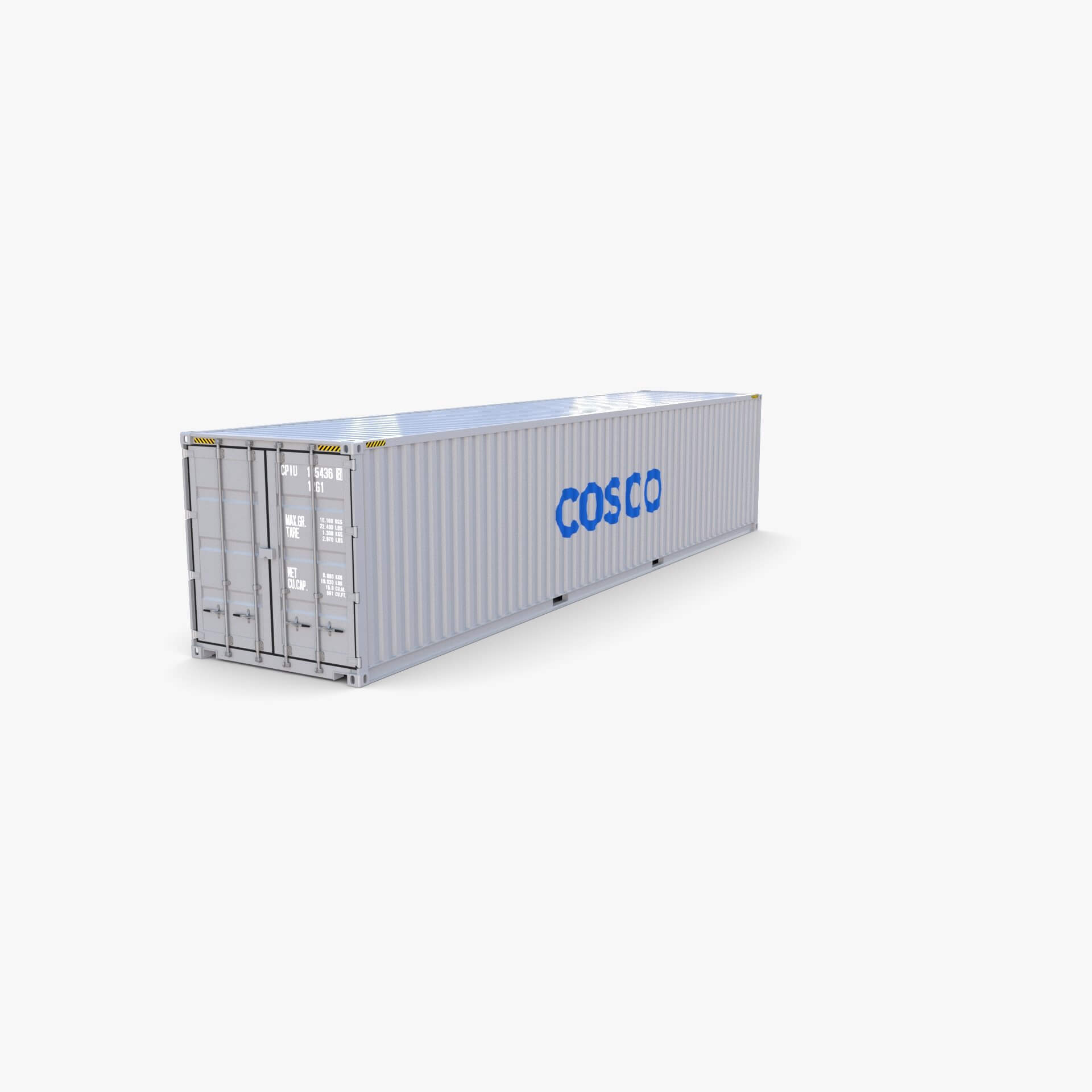 40ft Shipping Container Cosco V2 - 3D Model by dragosburian