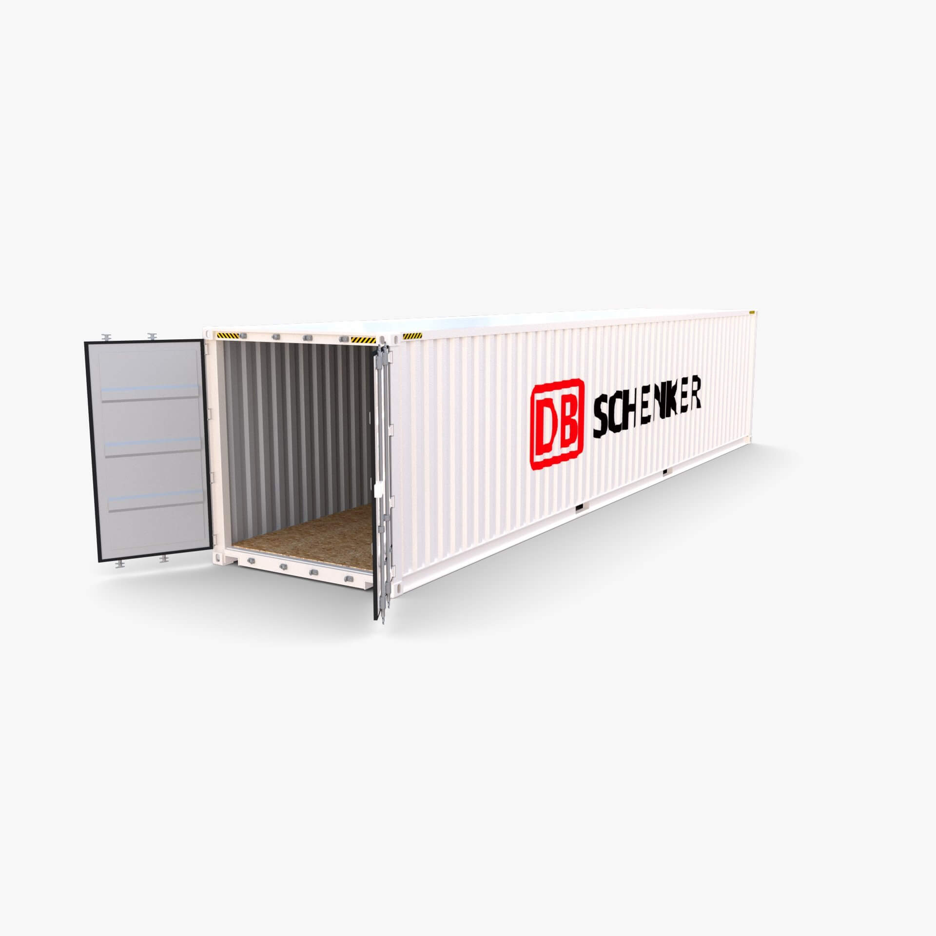 40ft Shipping Container DB Schenker - 3D Model by dragosburian