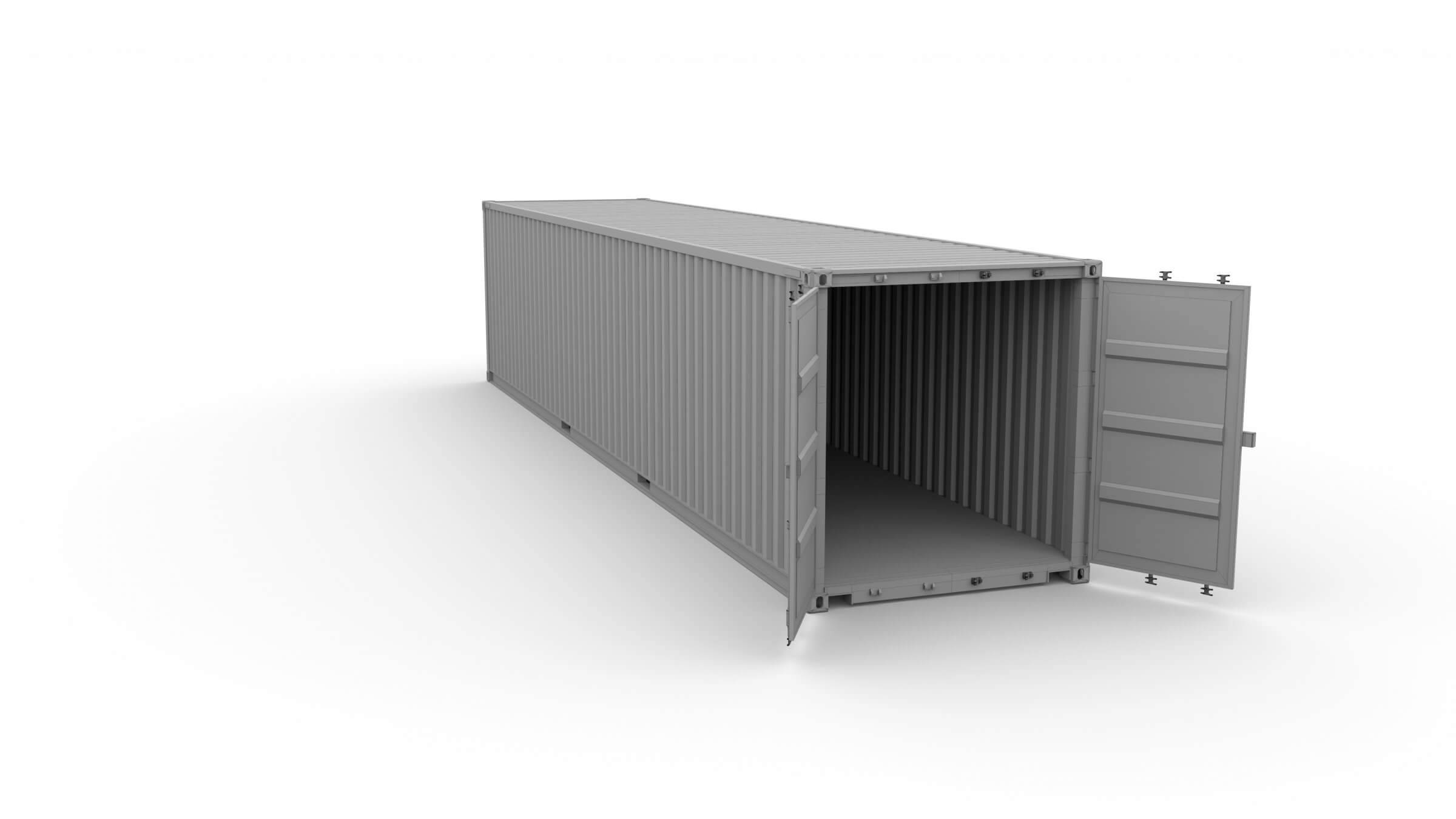 40ft Shipping Container DB Schenker - 3D Model by dragosburian