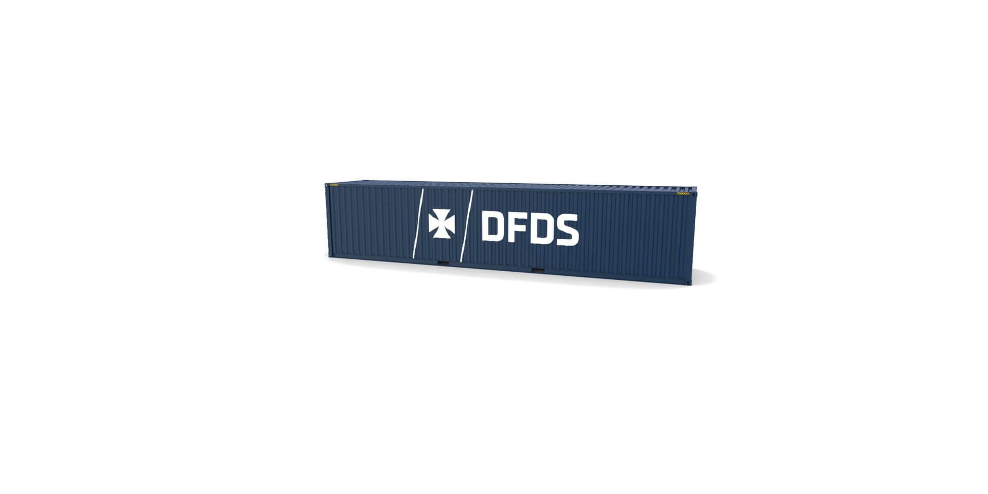 40ft Shipping Container DFDS - 3D Model by dragosburian