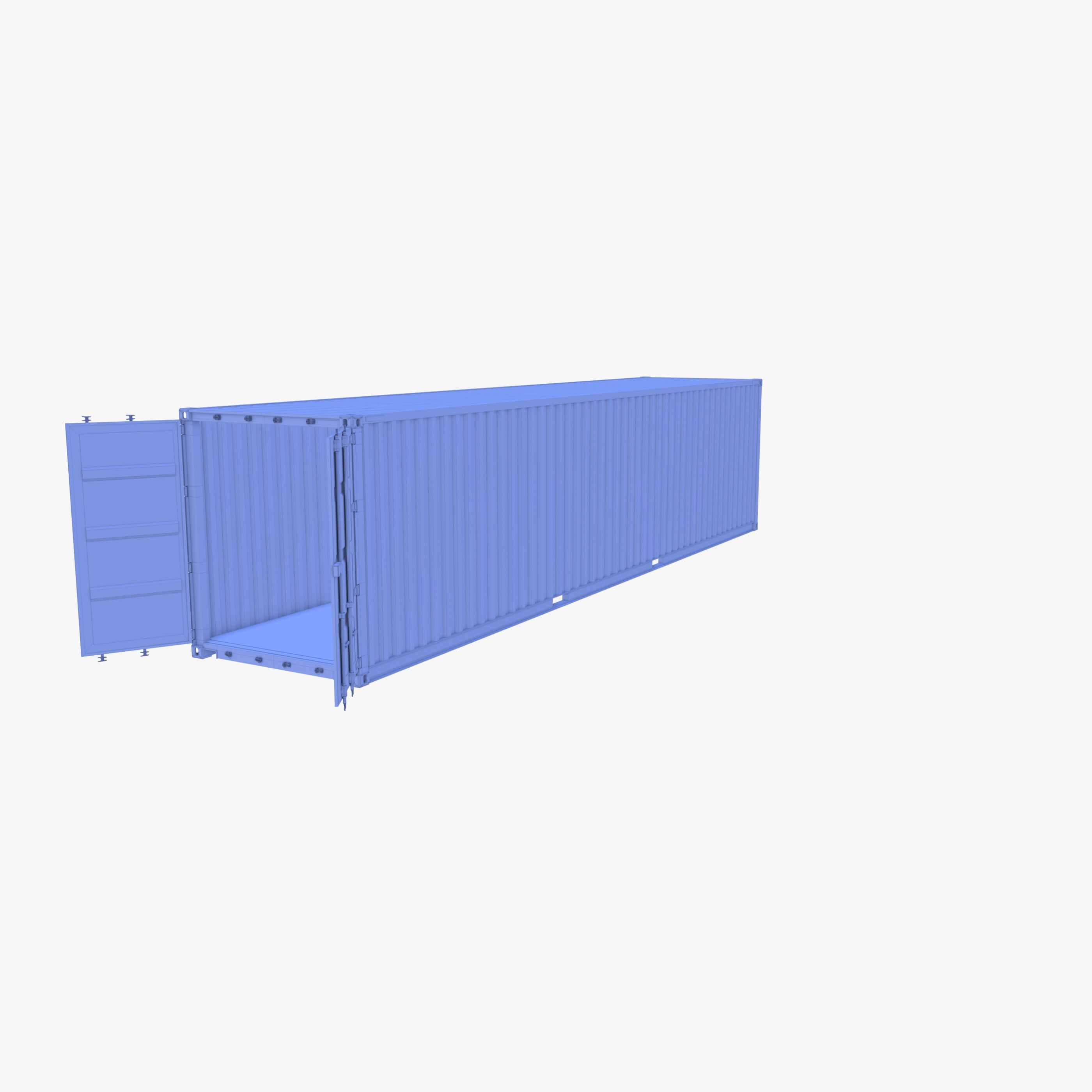 40ft Shipping Container High Cube - 3D Model by dragosburian