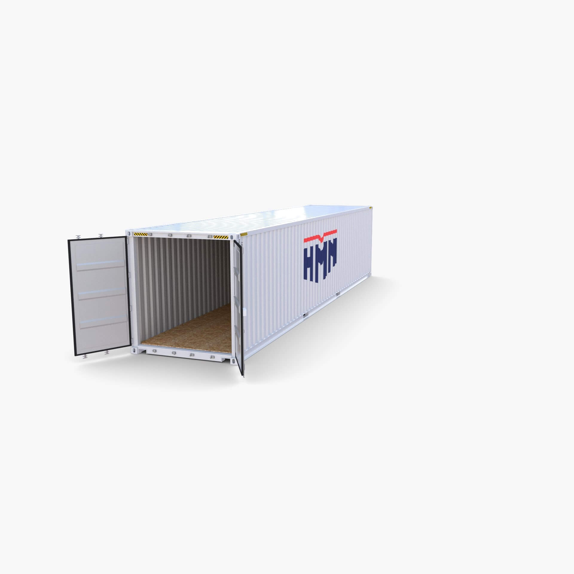 40ft Shipping Container HMM V1 - 3D Model by dragosburian