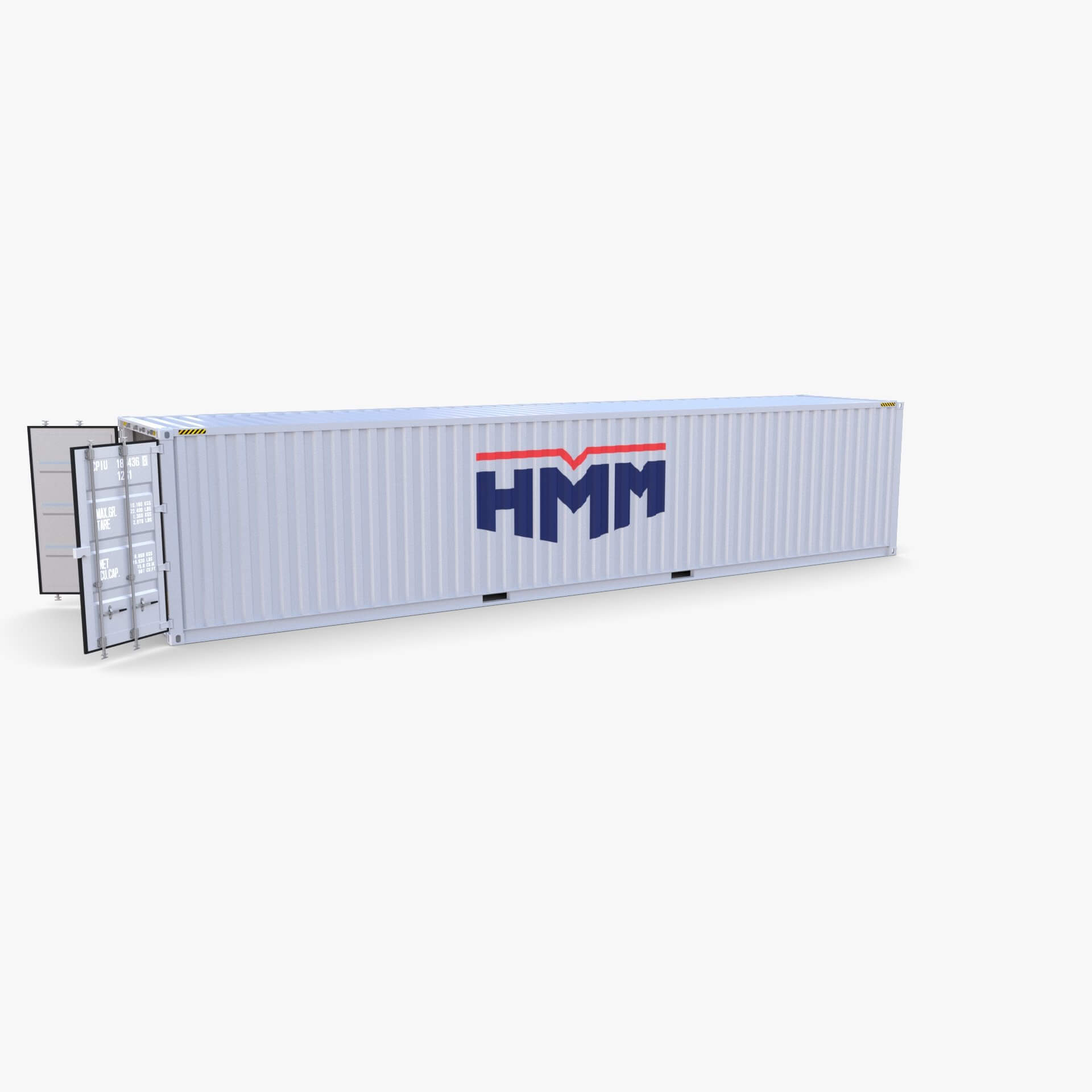 40ft Shipping Container HMM V1 - 3D Model by dragosburian