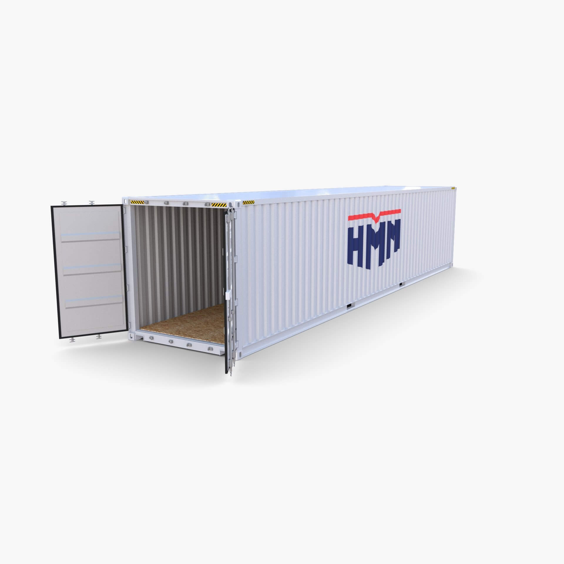 40ft Shipping Container HMM V1 - 3D Model by dragosburian