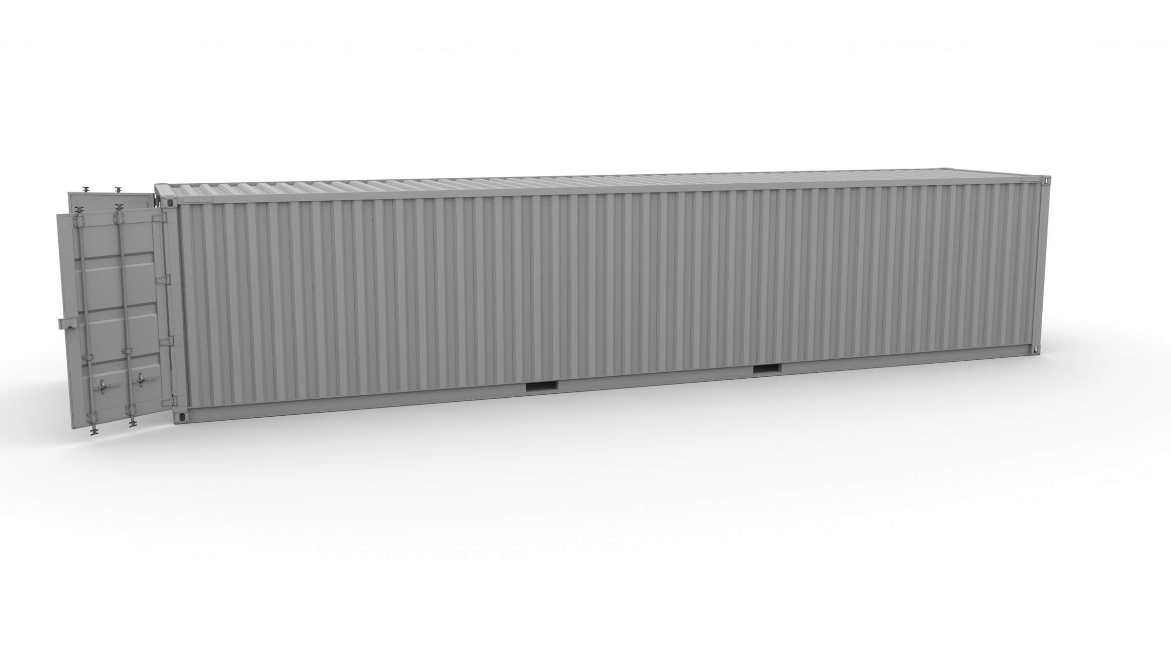 40ft Shipping Container HMM V1 - 3D Model by dragosburian