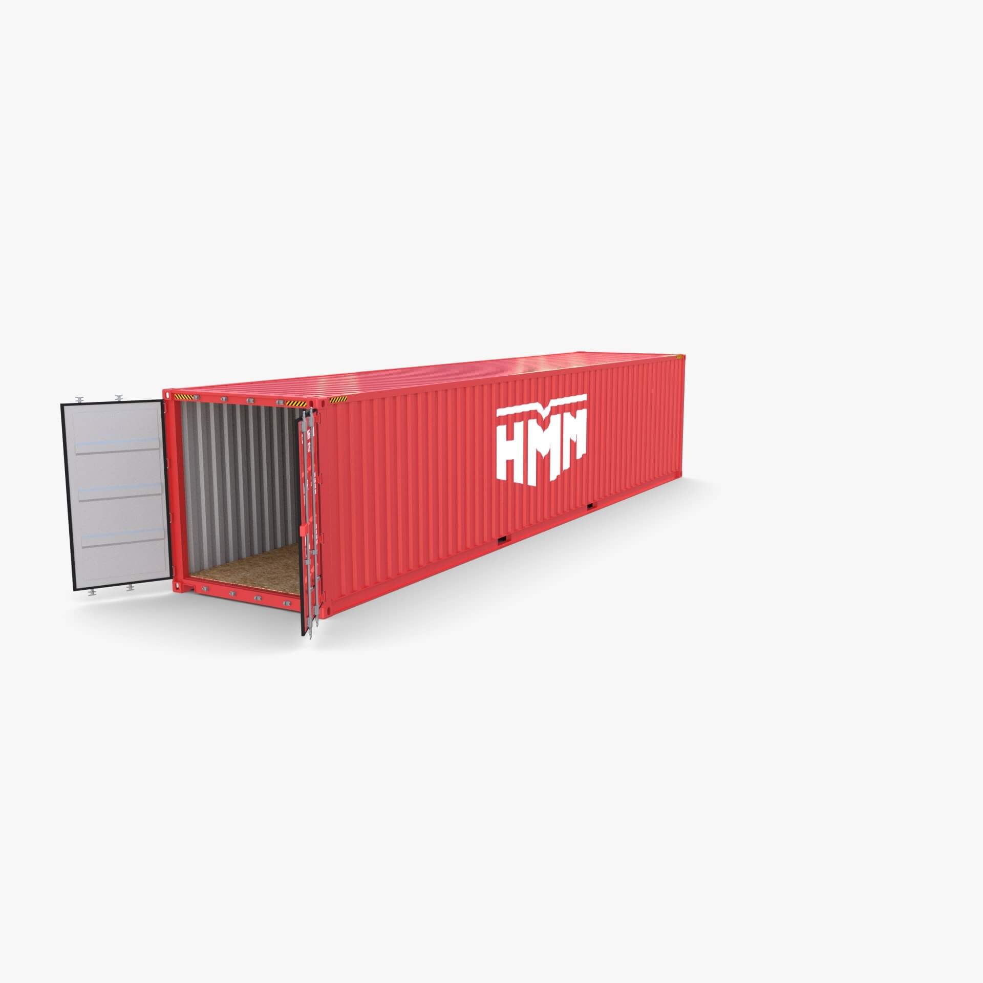 40ft Shipping Container HMM V2 - 3D Model by dragosburian