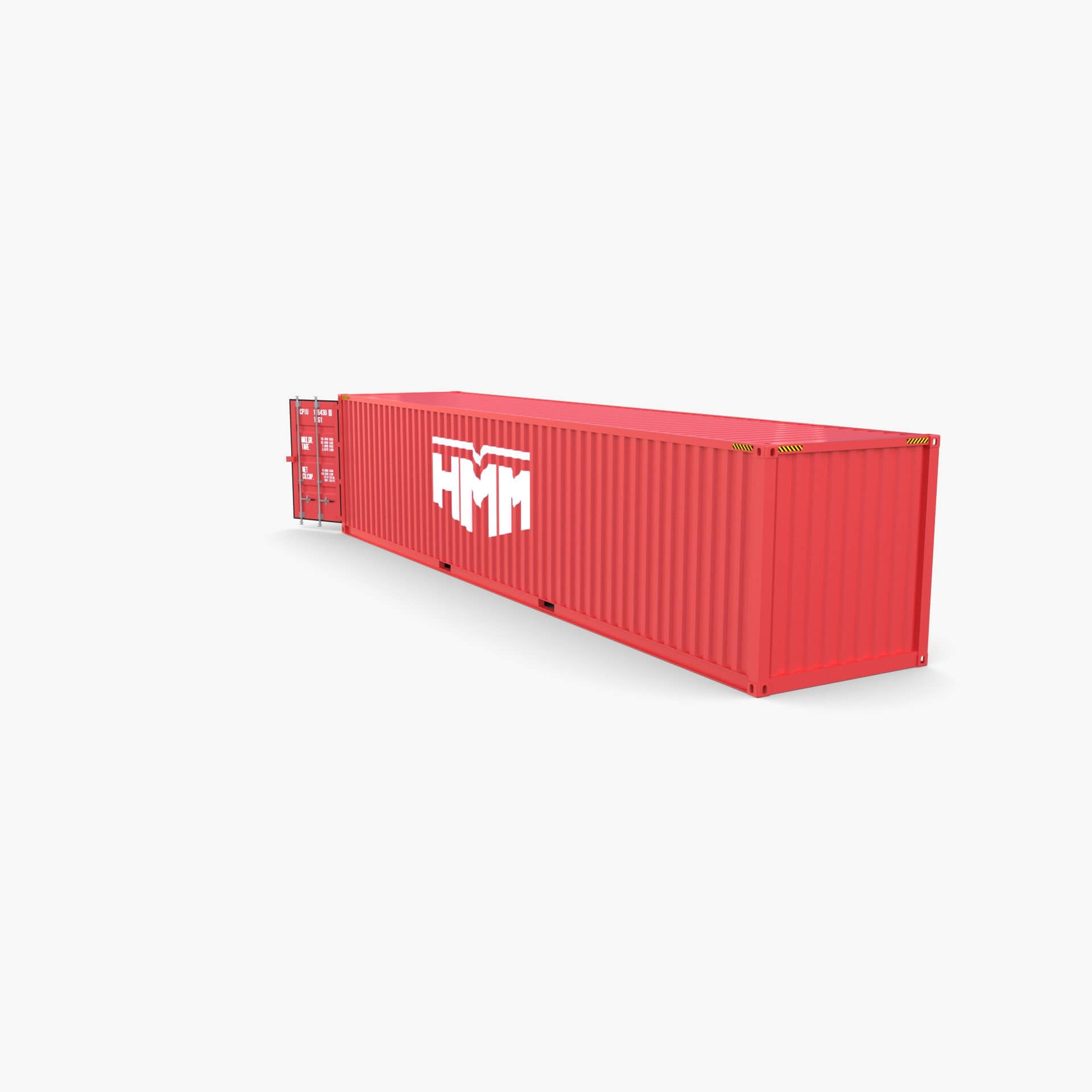 40ft Shipping Container HMM V2 - 3D Model by dragosburian