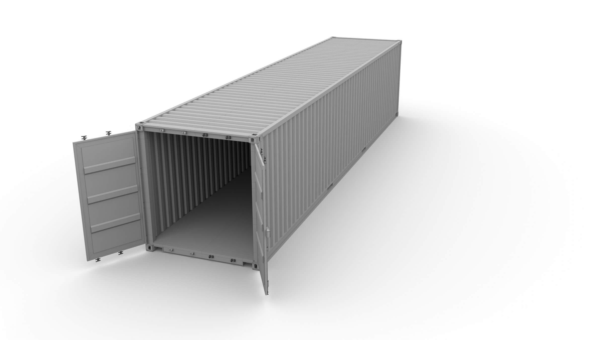 40ft Shipping Container HMM V2 - 3D Model by dragosburian