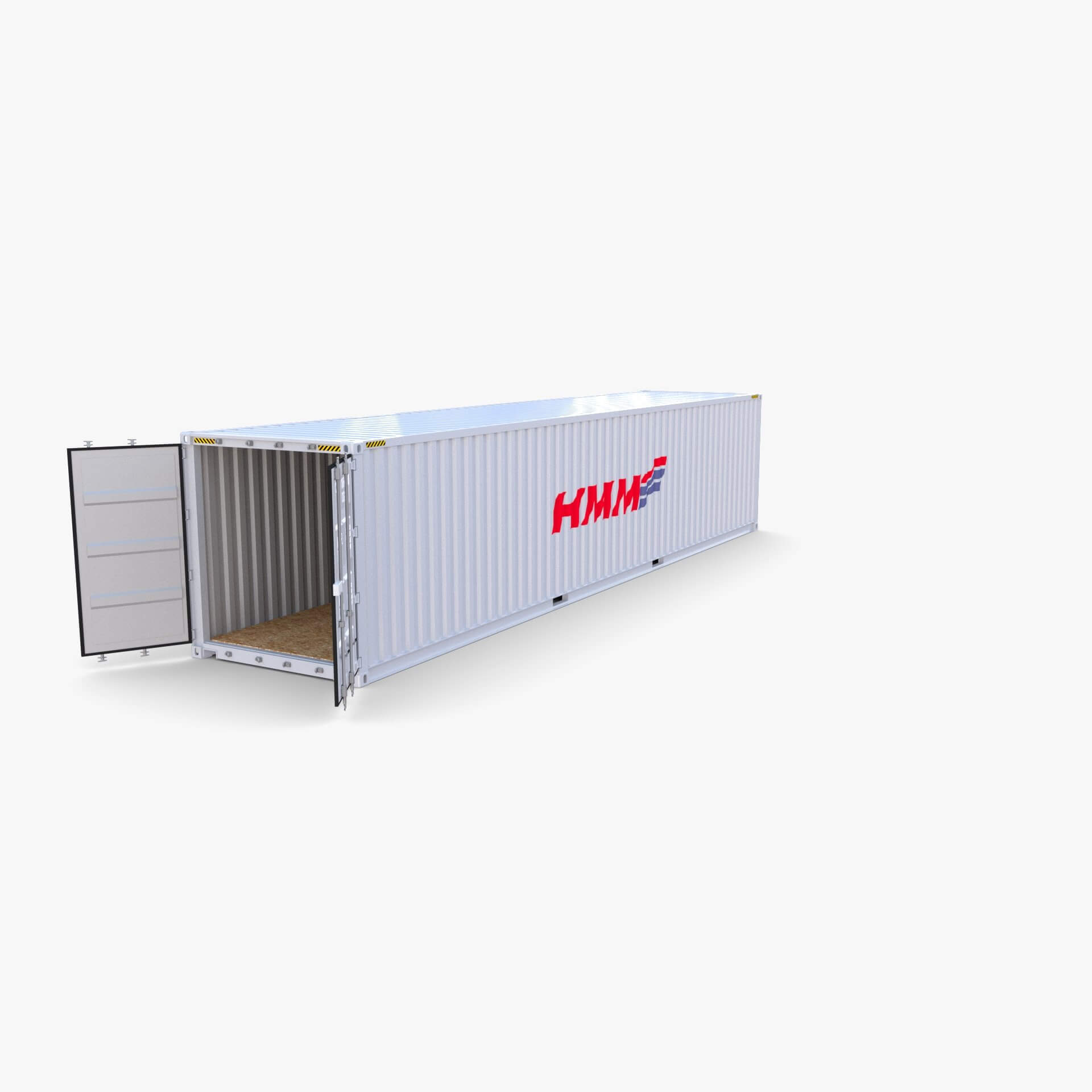 40ft Shipping Container HMM V3 - 3D Model by dragosburian