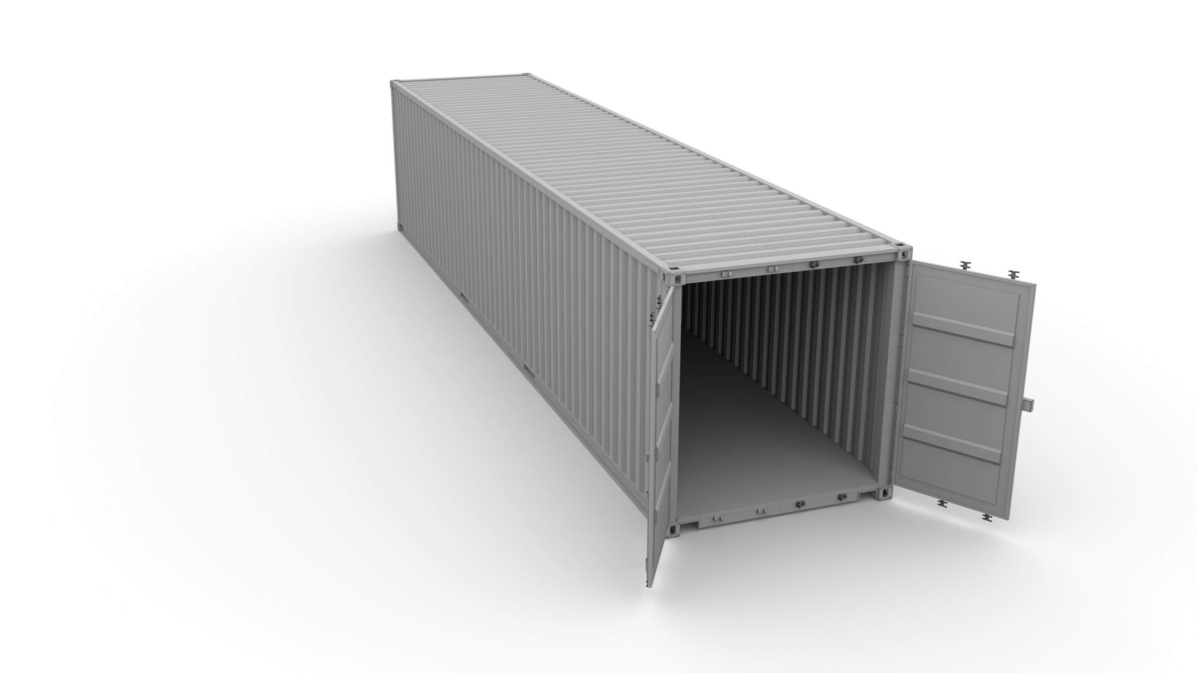 40ft Shipping Container HMM V4 - 3D Model by dragosburian