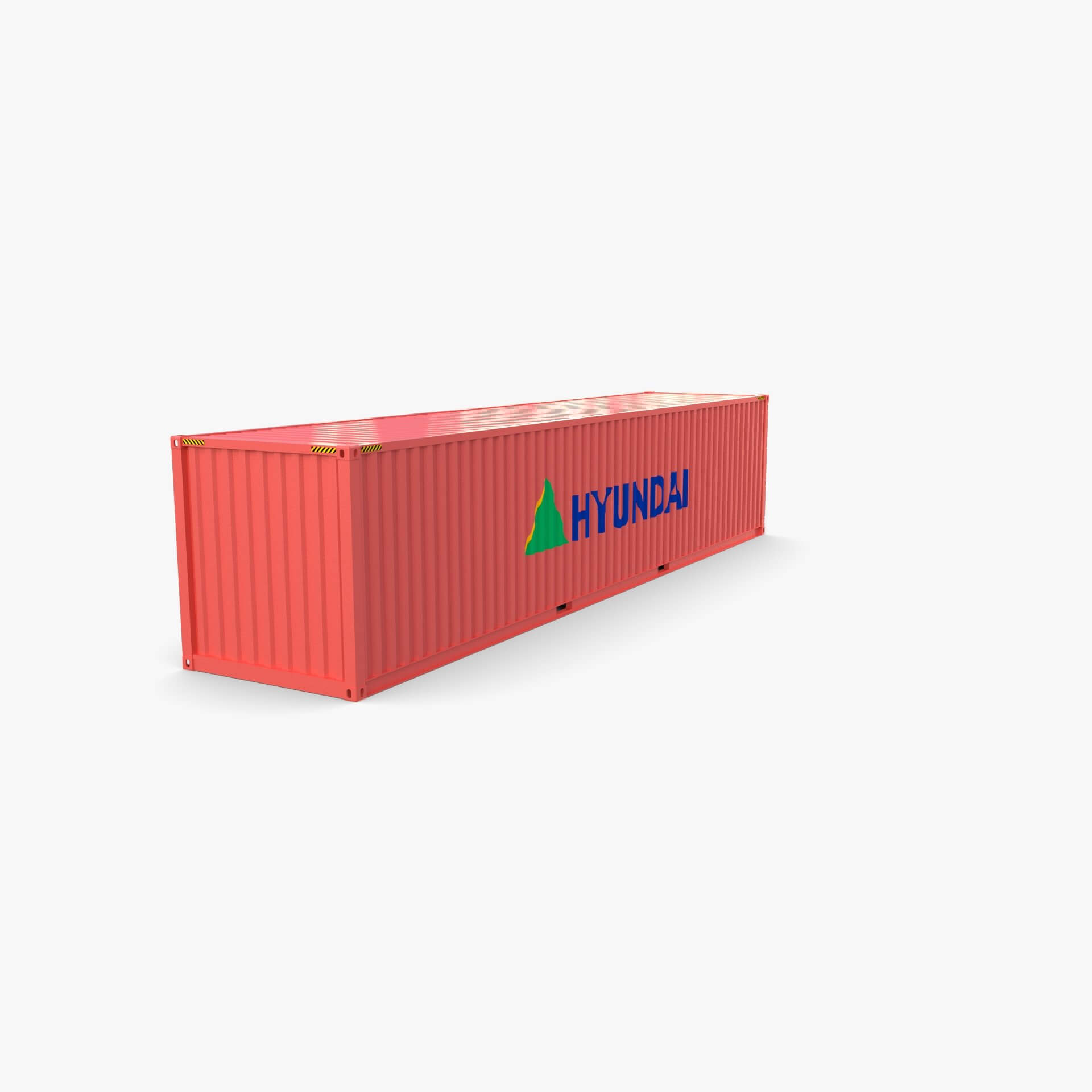 40ft Shipping Container Hyundai - 3D Model by dragosburian