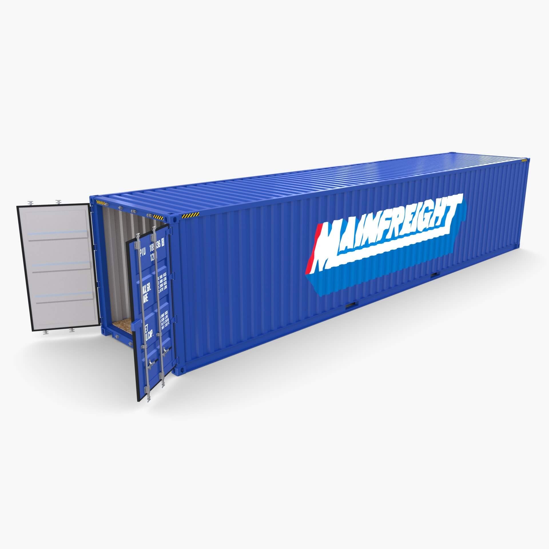 40ft Shipping Container Mainfreight - 3D Model by dragosburian
