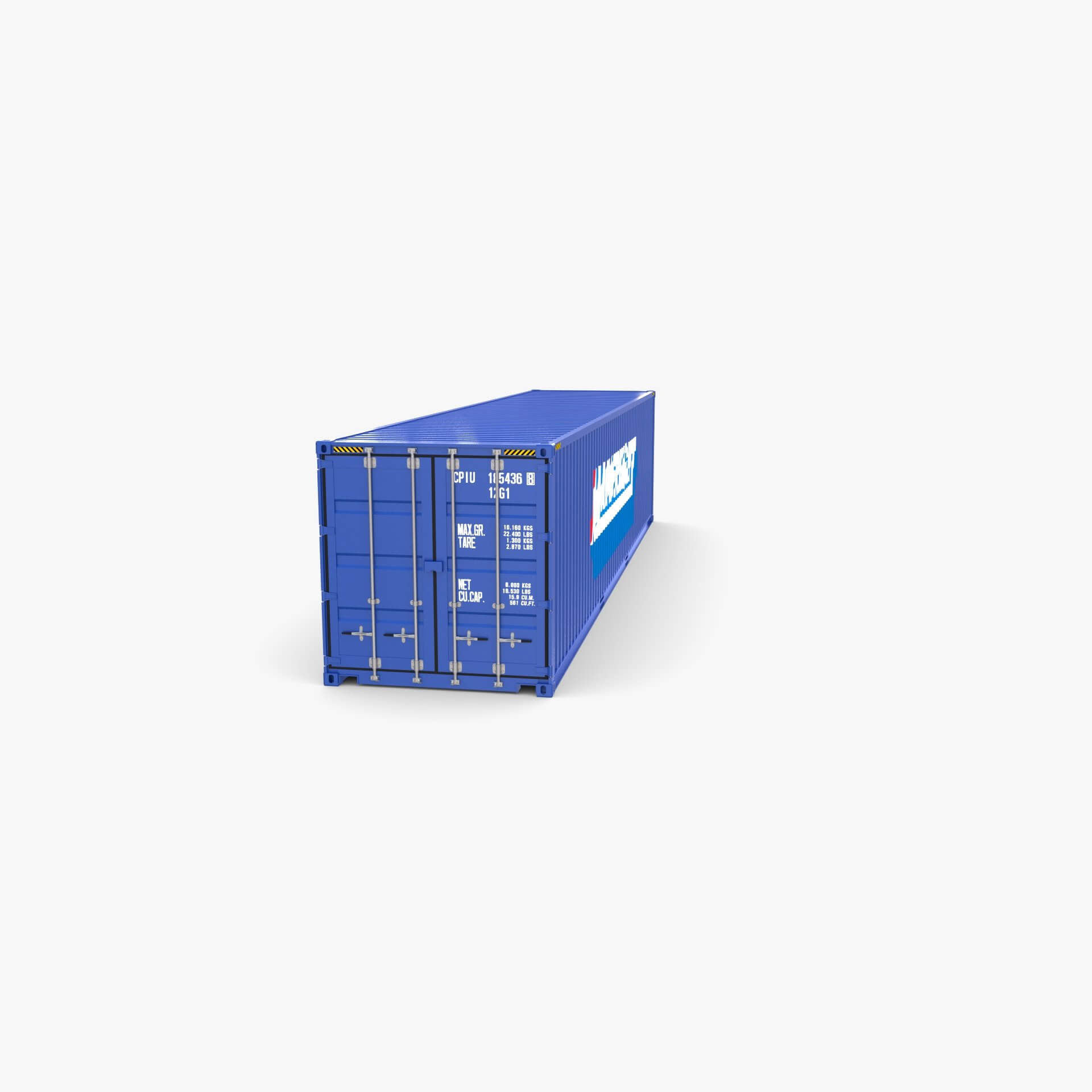 40ft Shipping Container Mainfreight - 3D Model by dragosburian