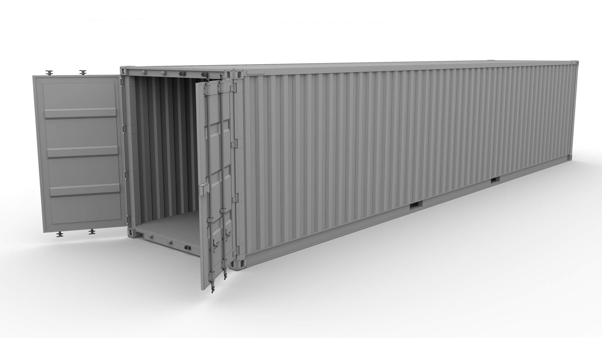 40ft Shipping Container Mainfreight - 3D Model by dragosburian