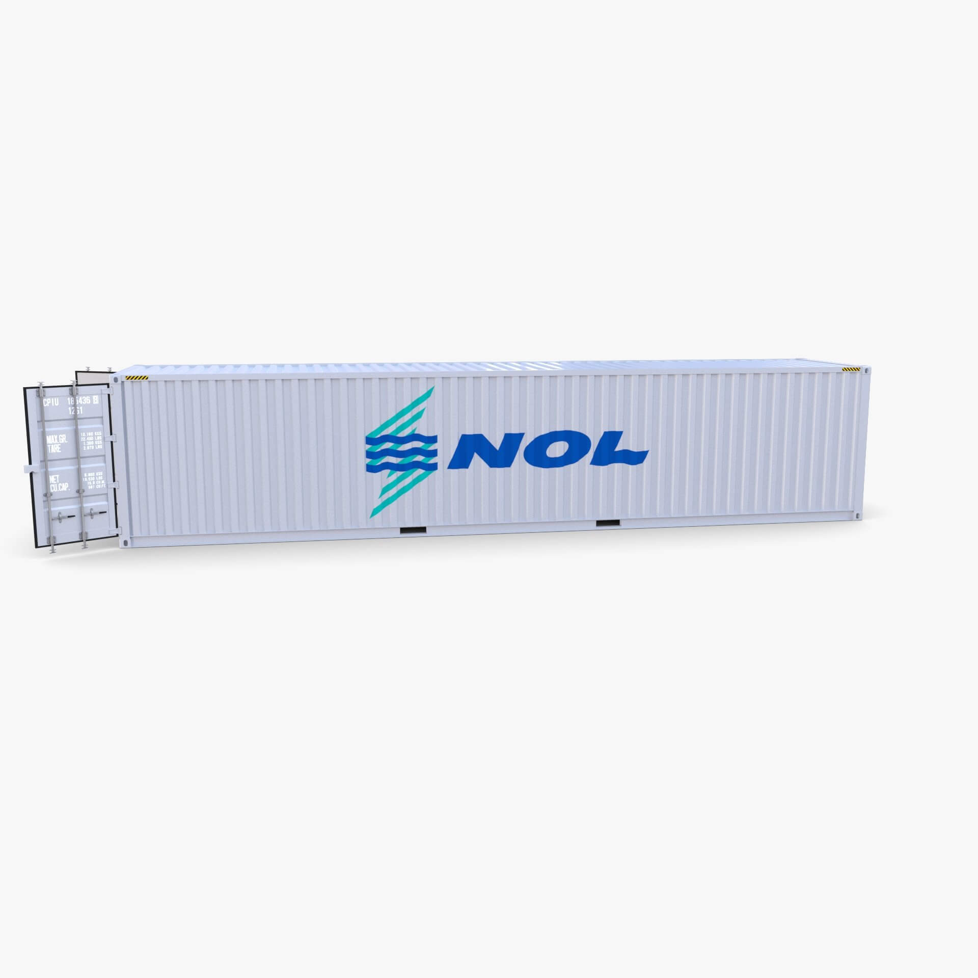 40ft Shipping Container NOL - 3D Model by dragosburian