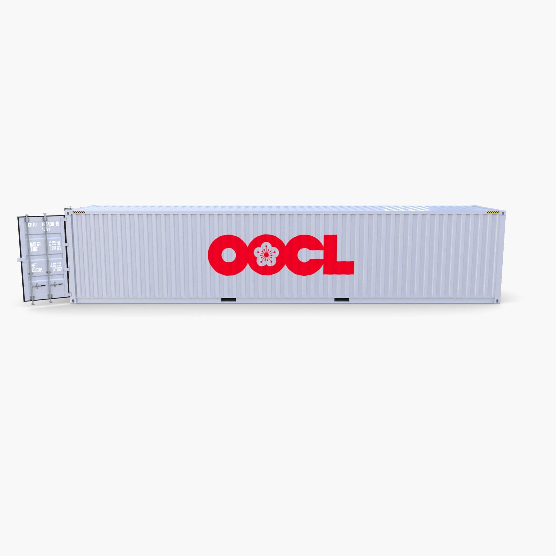 40ft Shipping Container OOCL - 3D Model by dragosburian