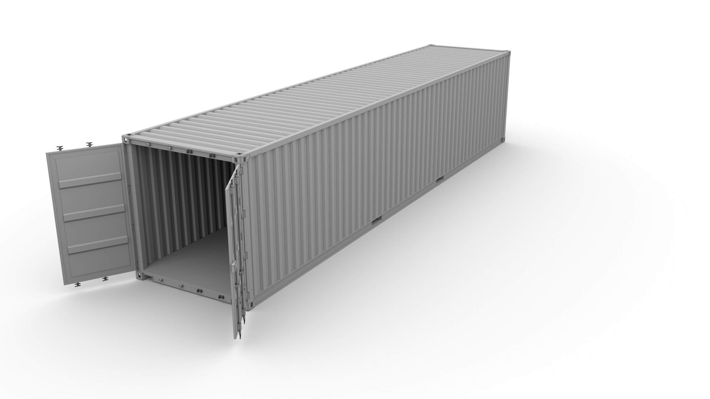 40ft Shipping Container OOCL - 3D Model by dragosburian