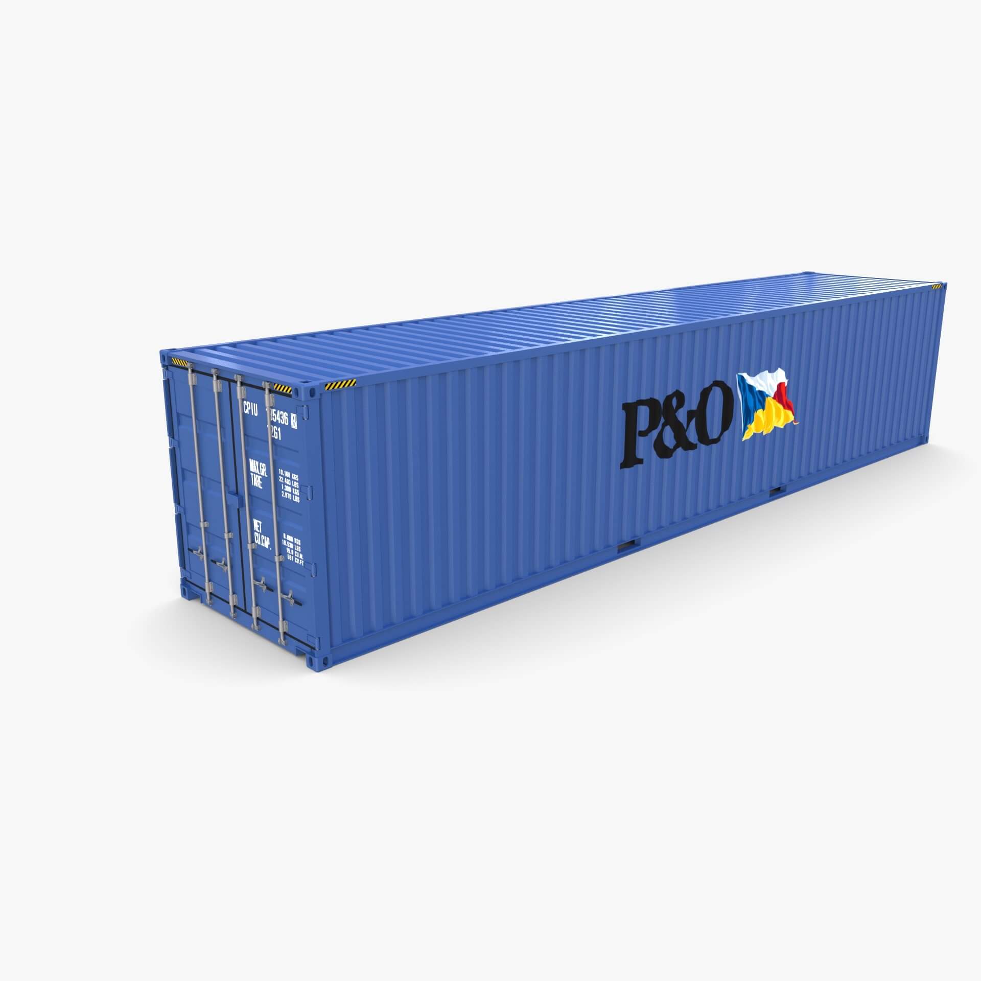40ft Shipping Container PO V1 - 3D Model by dragosburian