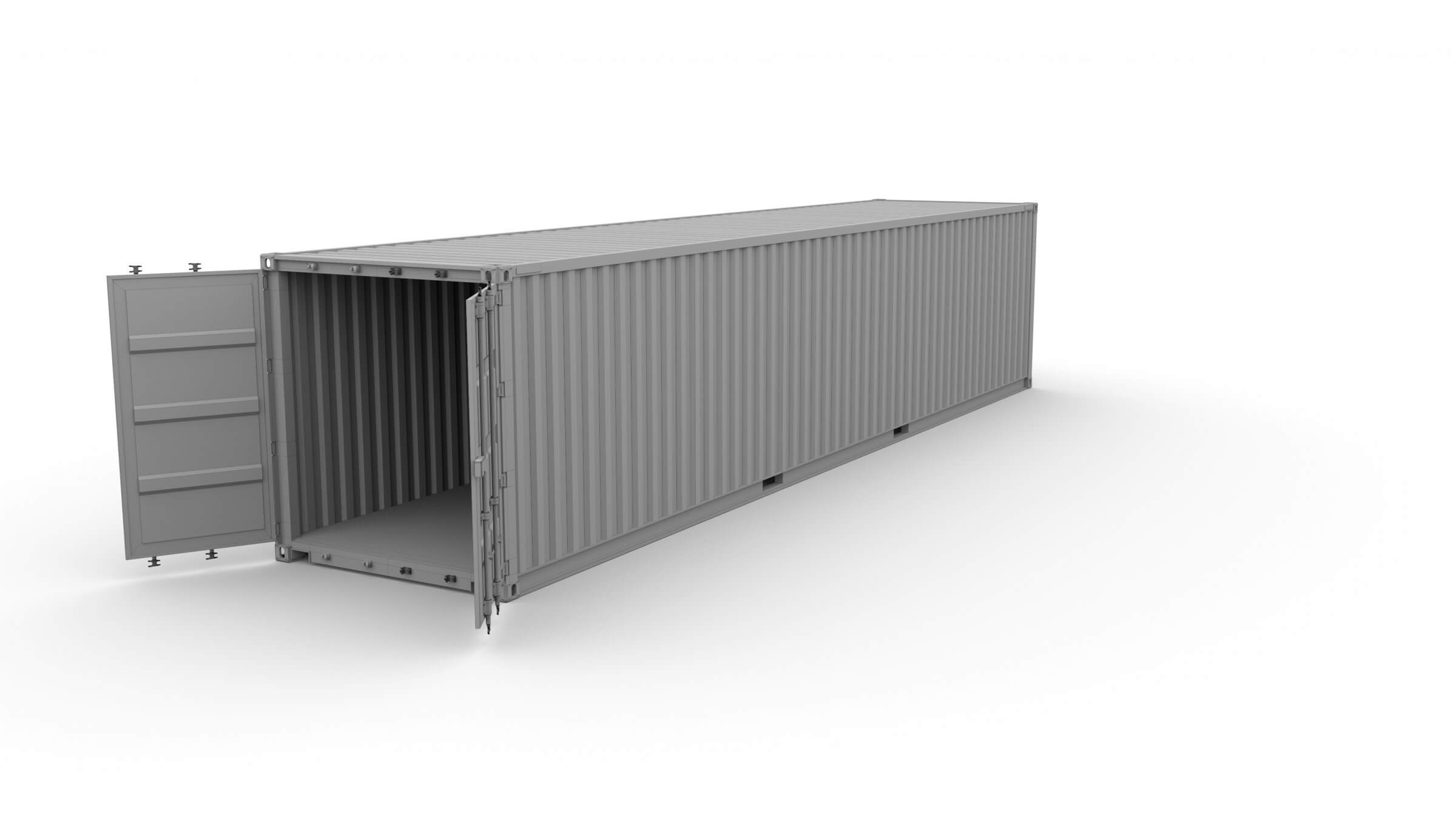 40ft Shipping Container PO V1 - 3D Model by dragosburian