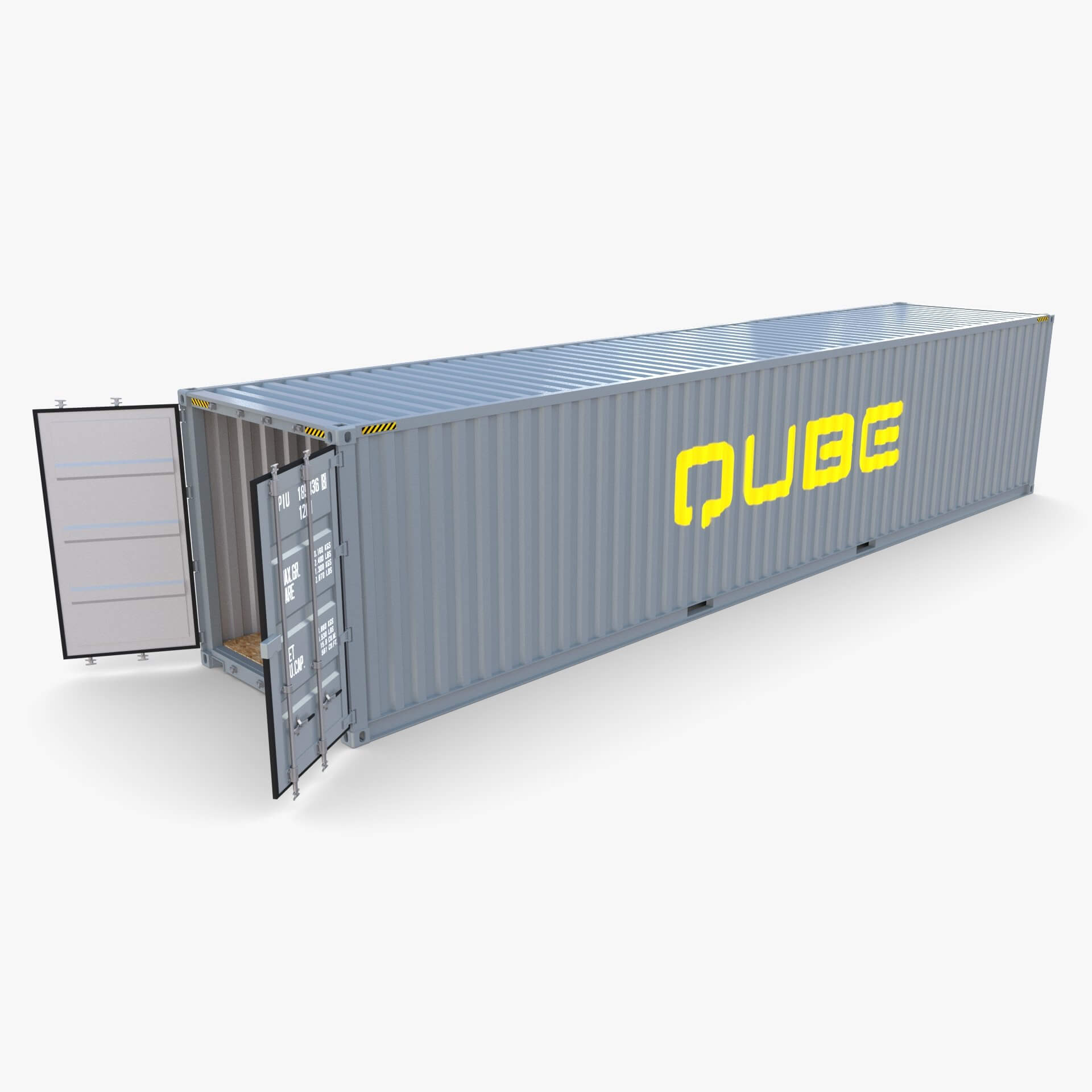 40ft Shipping Container Qube V1 - 3D Model by dragosburian