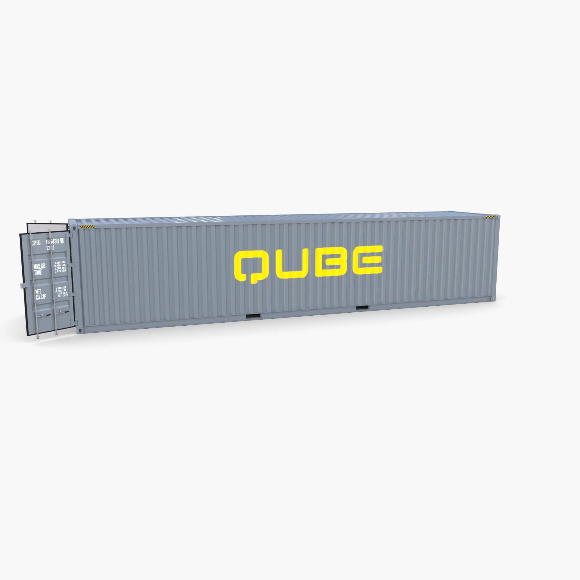 40ft Shipping Container Qube V1 - 3D Model by dragosburian