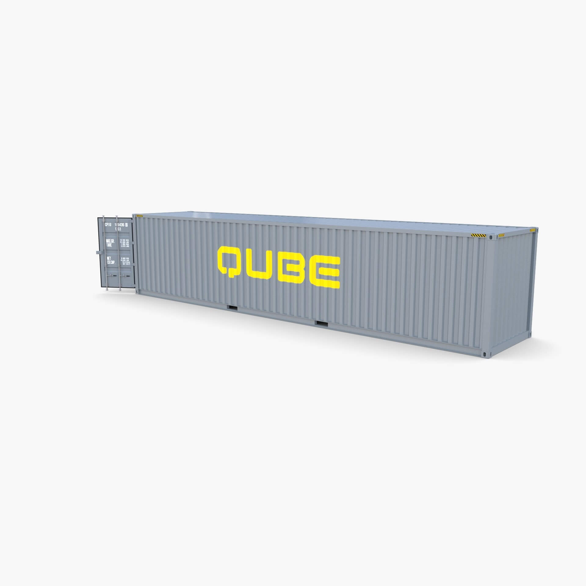 40ft Shipping Container Qube V1 - 3D Model by dragosburian