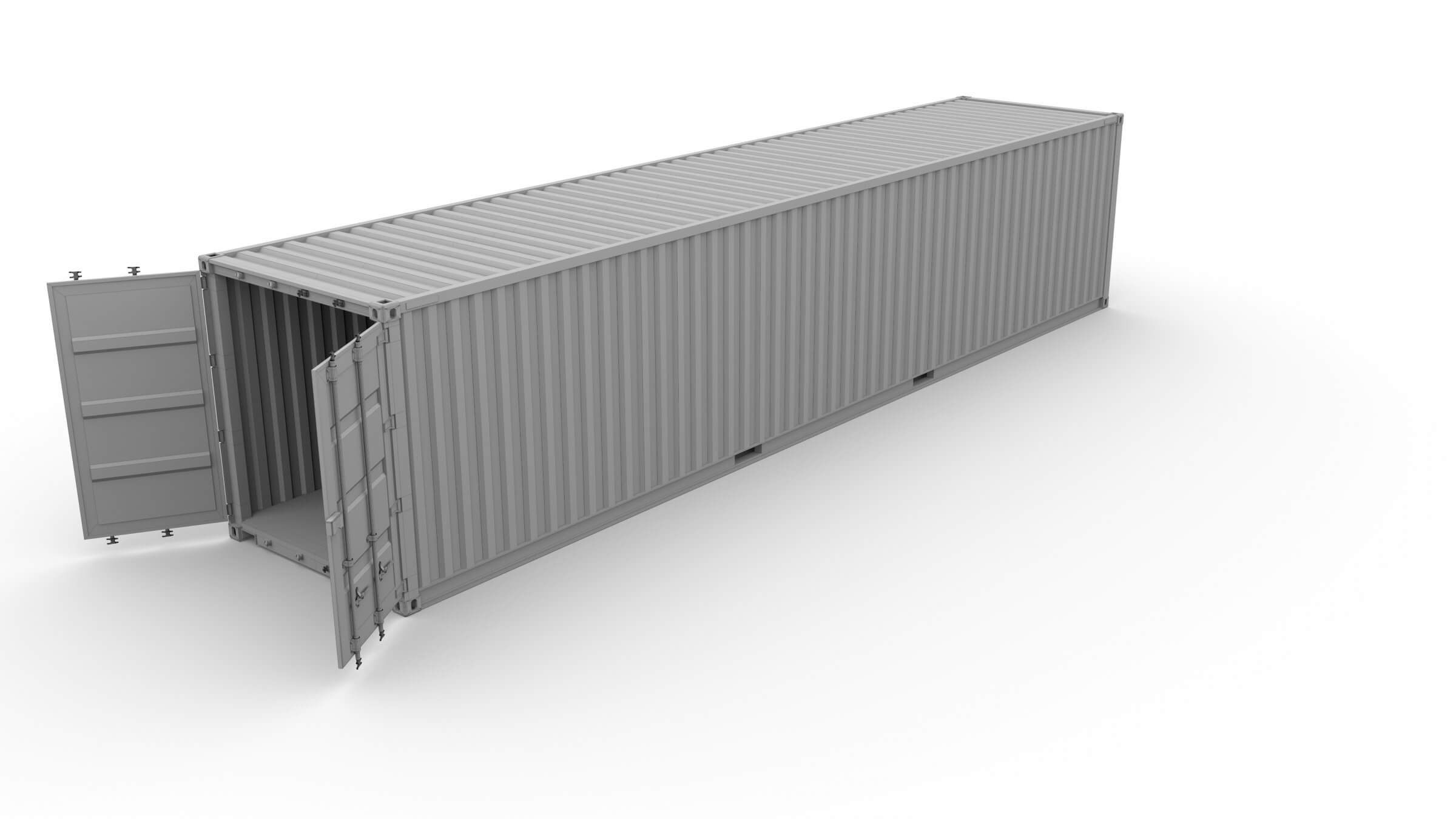 40ft Shipping Container Qube V1 - 3D Model by dragosburian