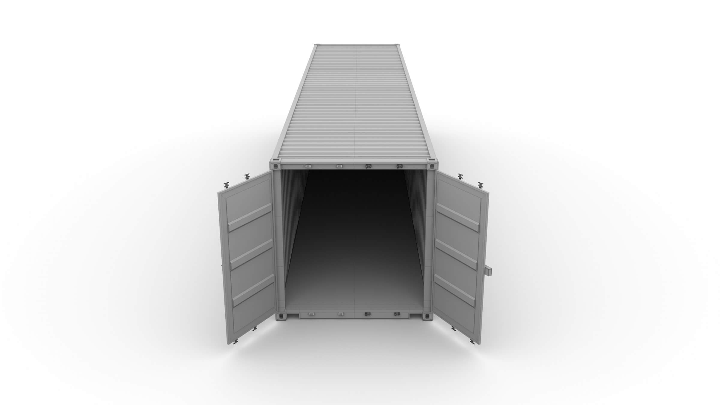 40ft Shipping Container Safmarine V1 - 3D Model by dragosburian