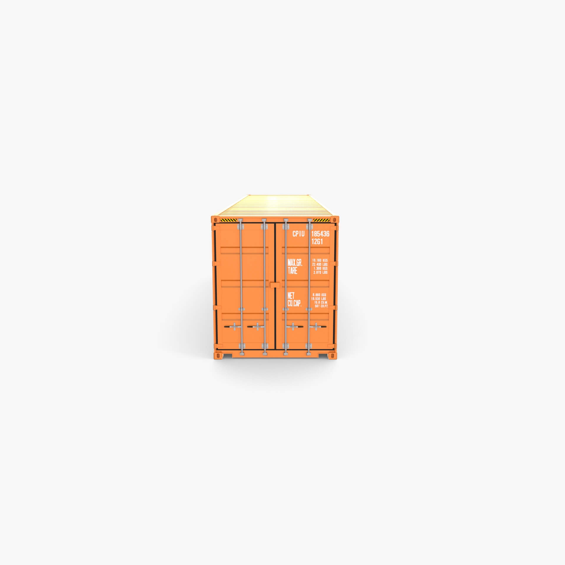 40ft Shipping Container Side Open High Cube - 3D Model by dragosburian