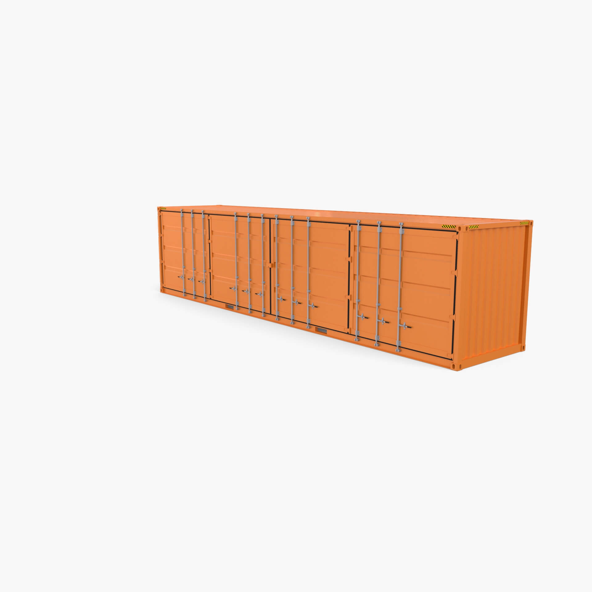 40ft Shipping Container Side Open High Cube - 3D Model by dragosburian