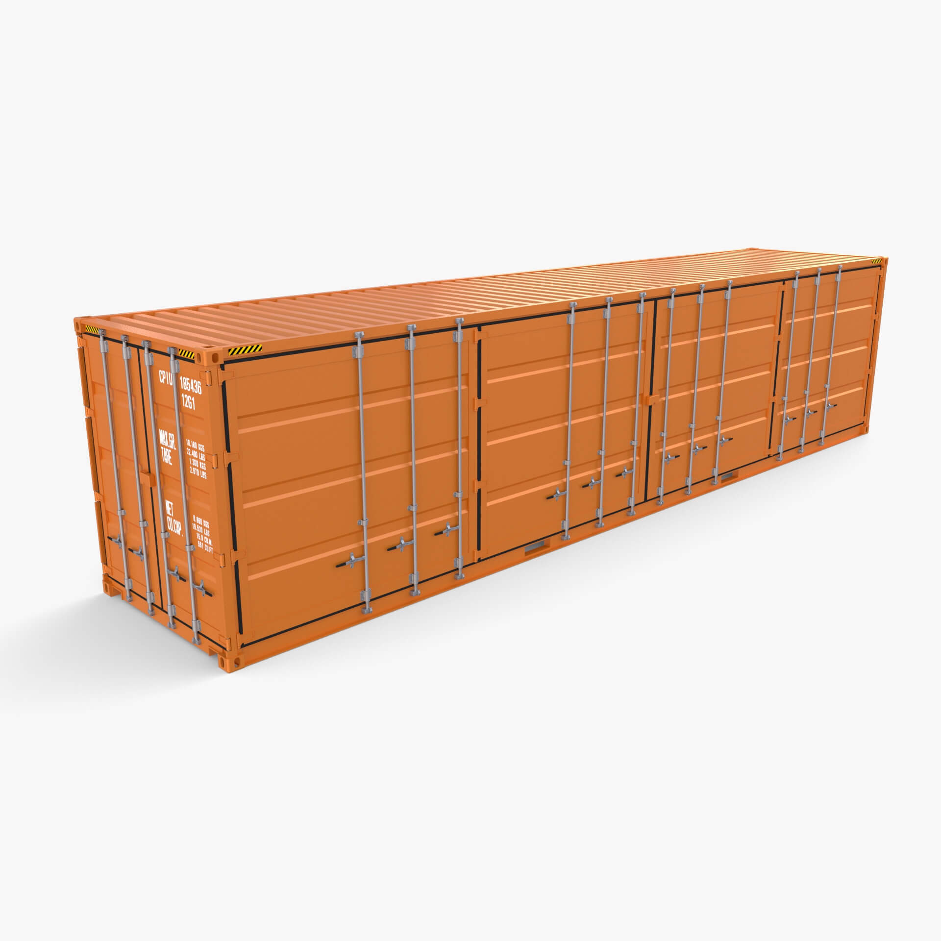 40ft Shipping Container Side Open High Cube - 3D Model by dragosburian