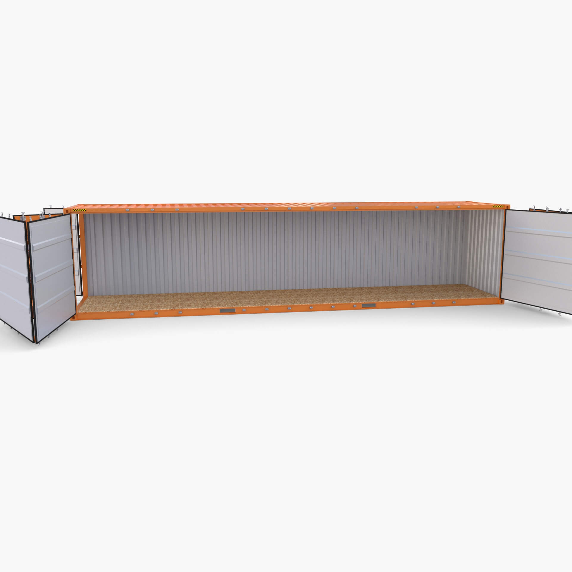 40ft Shipping Container Side Open High Cube - 3D Model by dragosburian