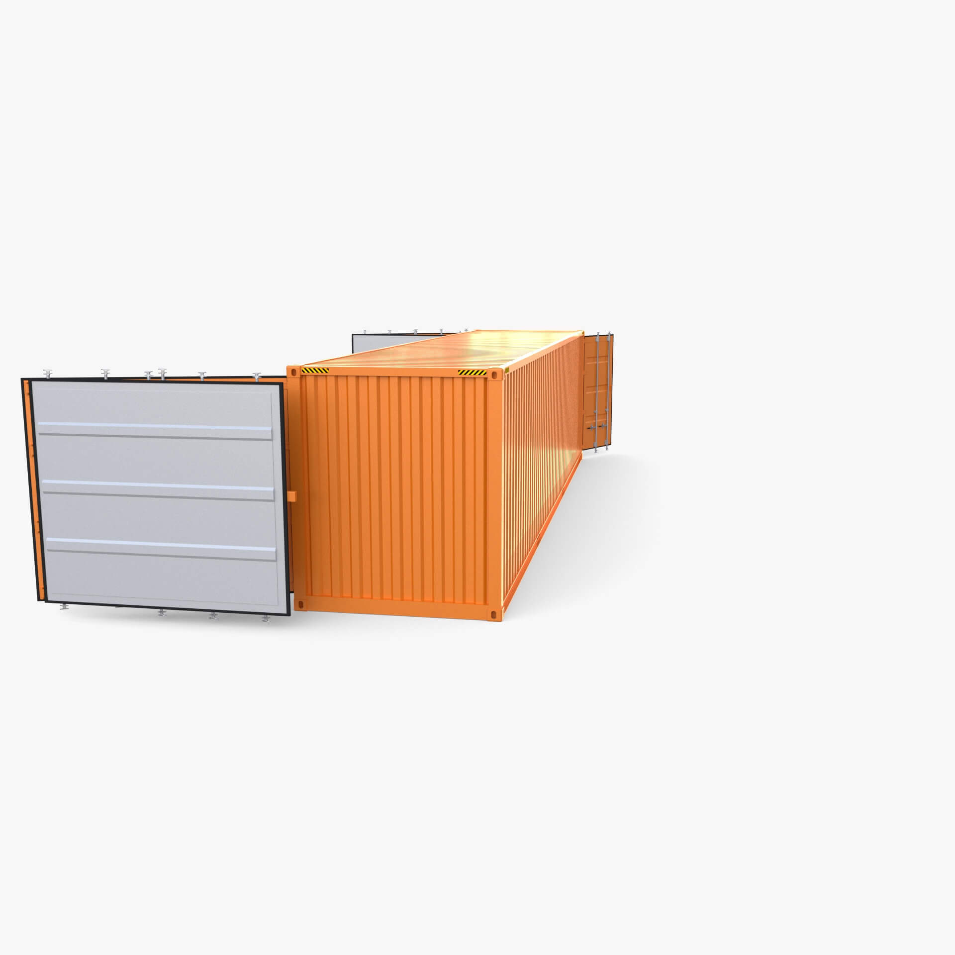 40ft Shipping Container Side Open High Cube - 3D Model by dragosburian