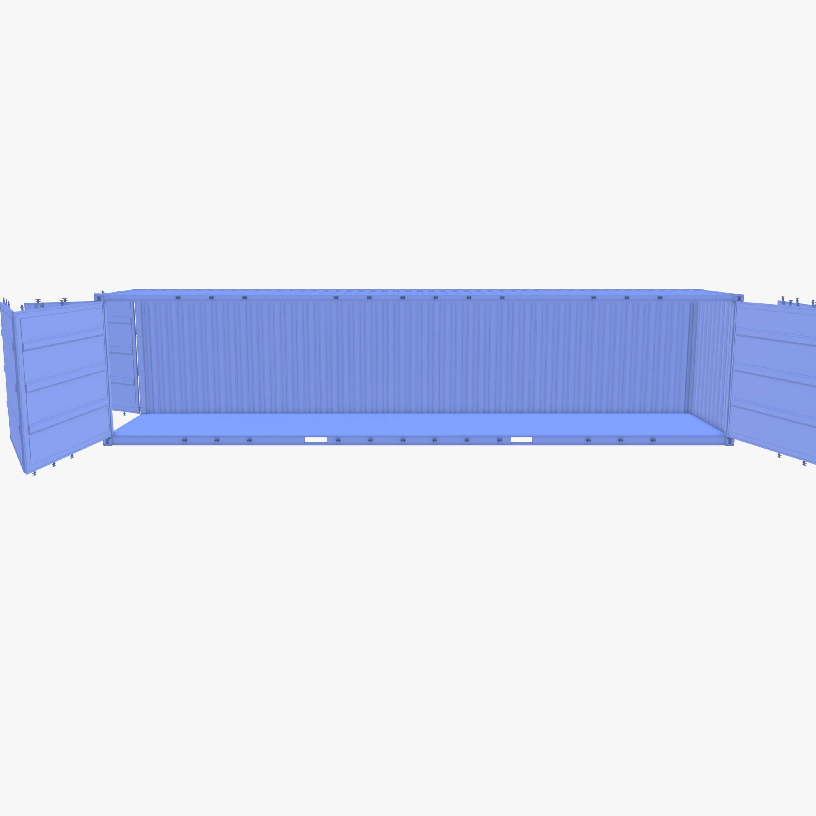 40ft Shipping Container Side Open High Cube - 3D Model by dragosburian