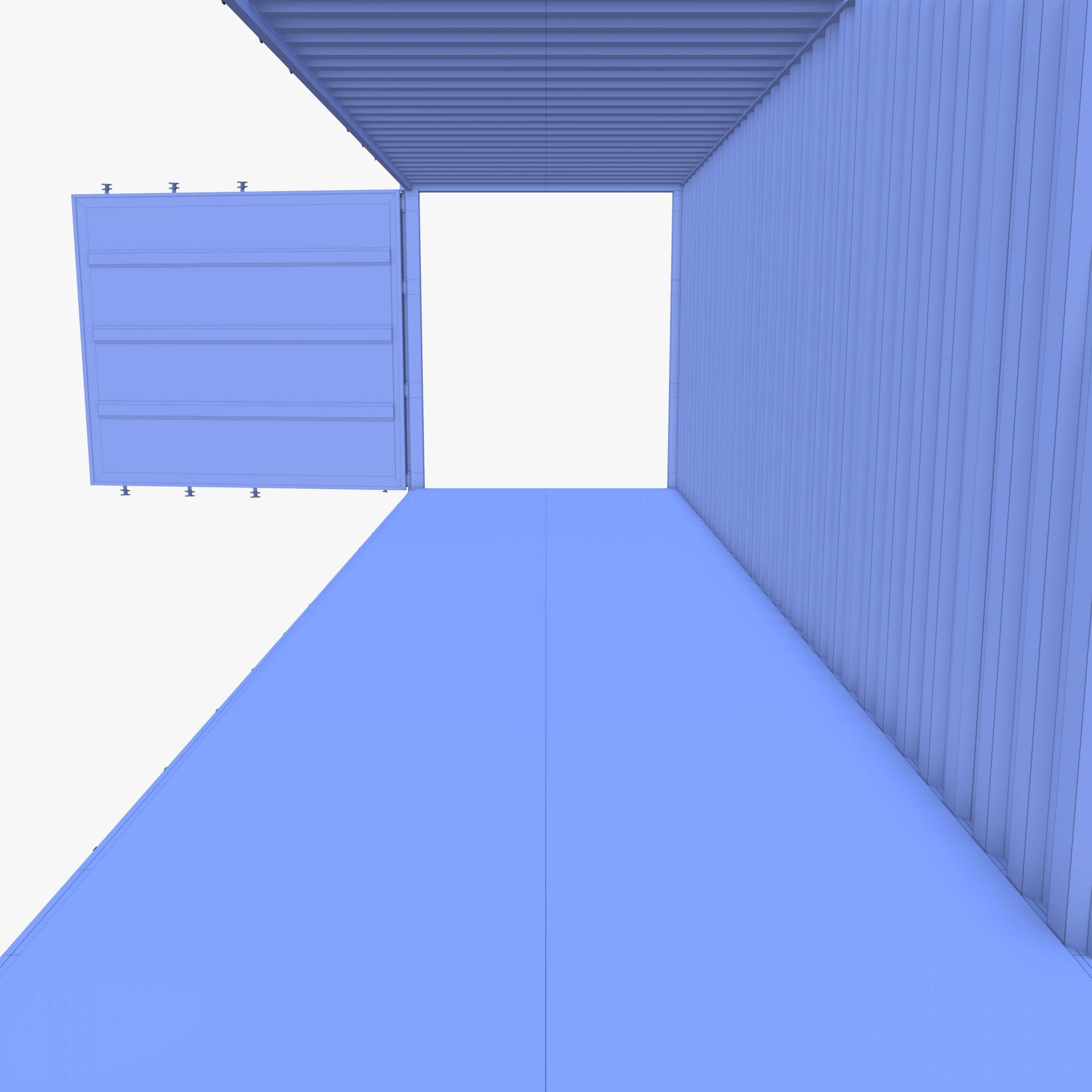 40ft Shipping Container Side Open High Cube - 3D Model by dragosburian
