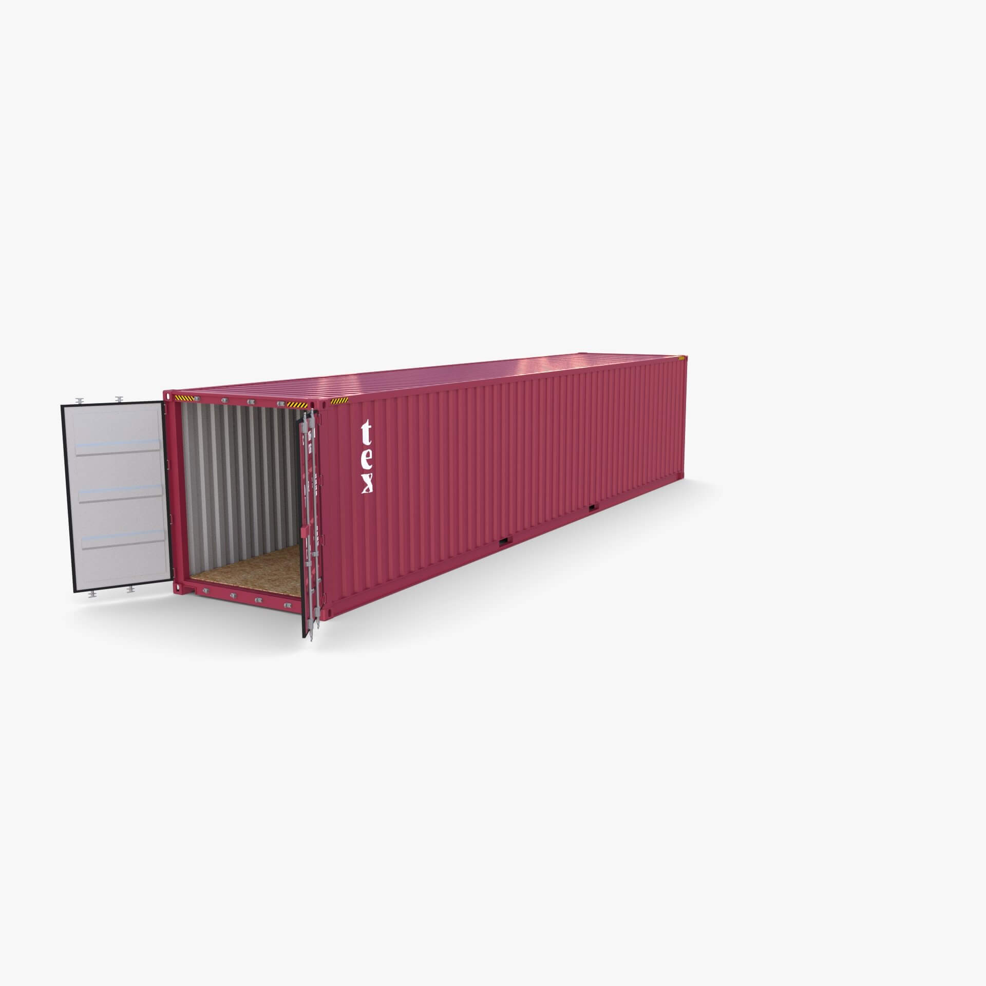 40ft Shipping Container Tex V1 - 3D Model by dragosburian