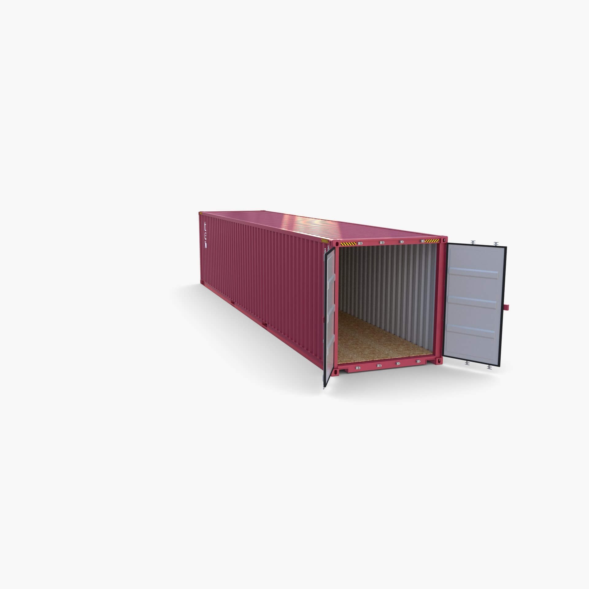 40ft Shipping Container Tex V1 - 3D Model by dragosburian