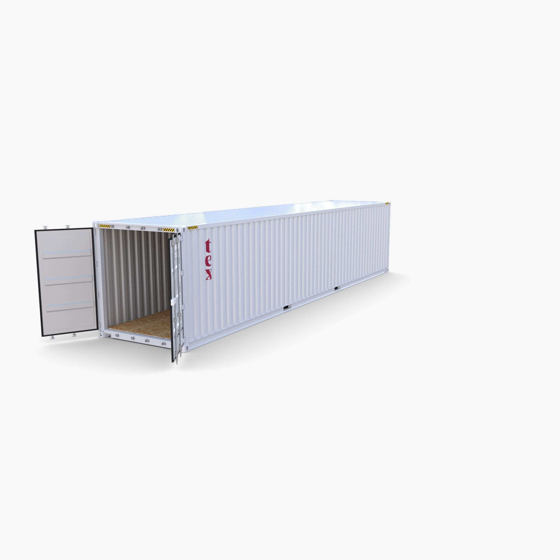 40ft Shipping Container Tex V2 - 3D Model by dragosburian